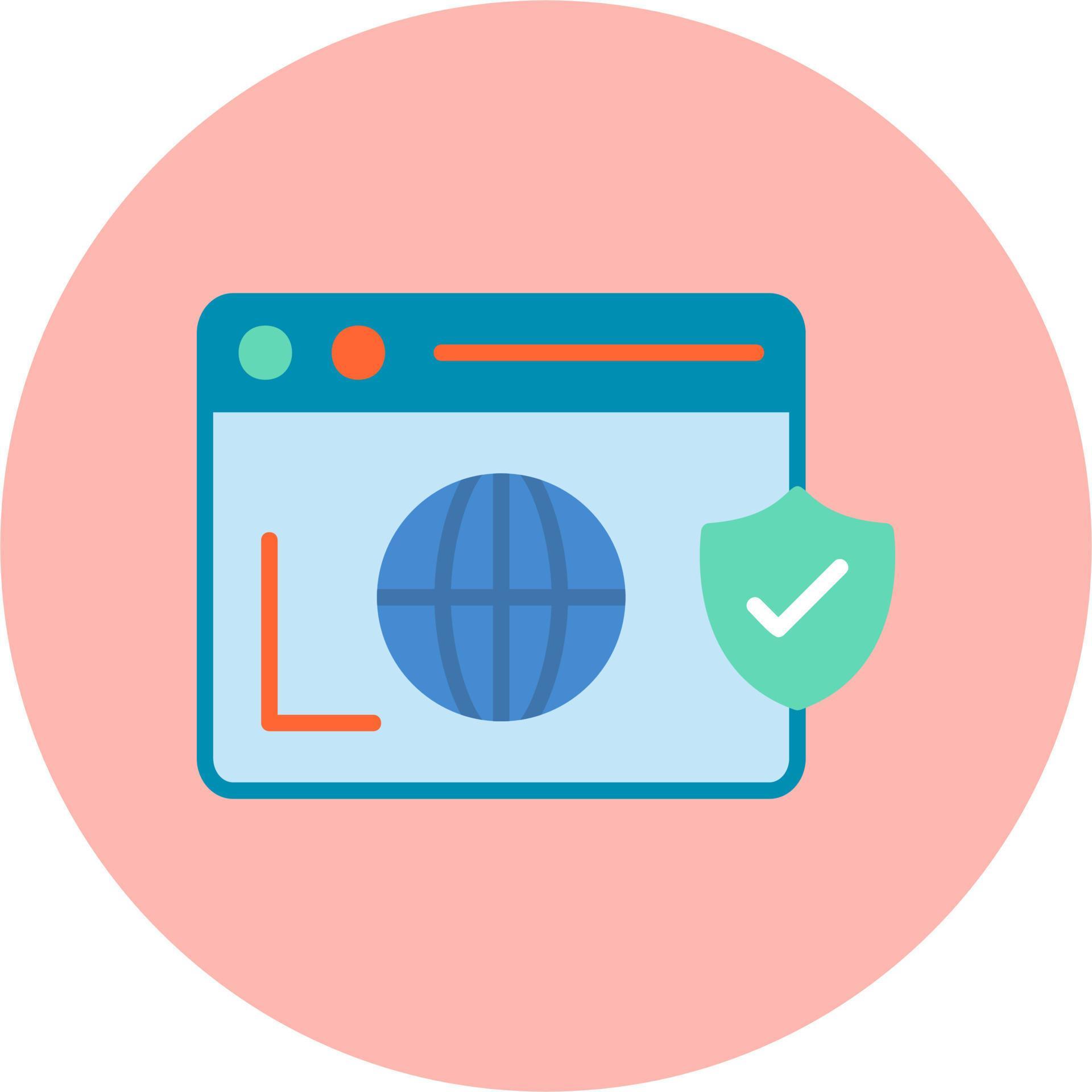 Secure Browser Vector Icon 19981821 Vector Art at Vecteezy