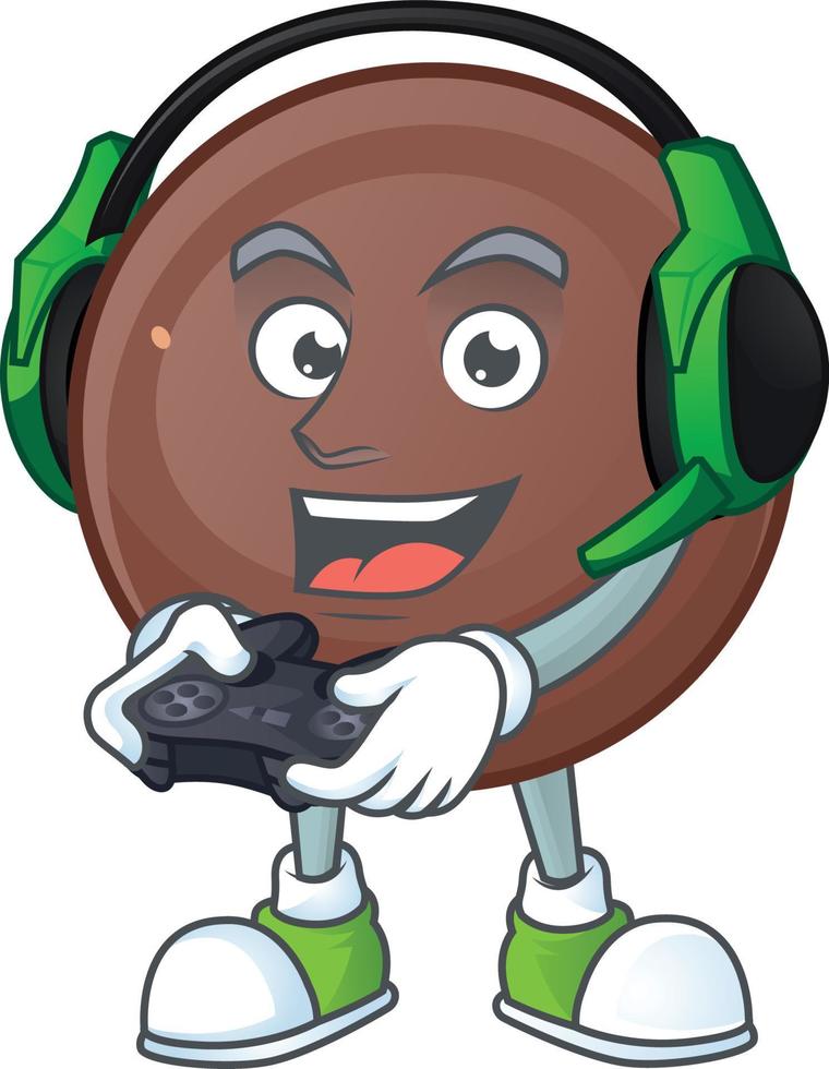 A Picture Of Rich Chocolate Ball Cartoon Character 19982305 Vector Art At Vecteezy