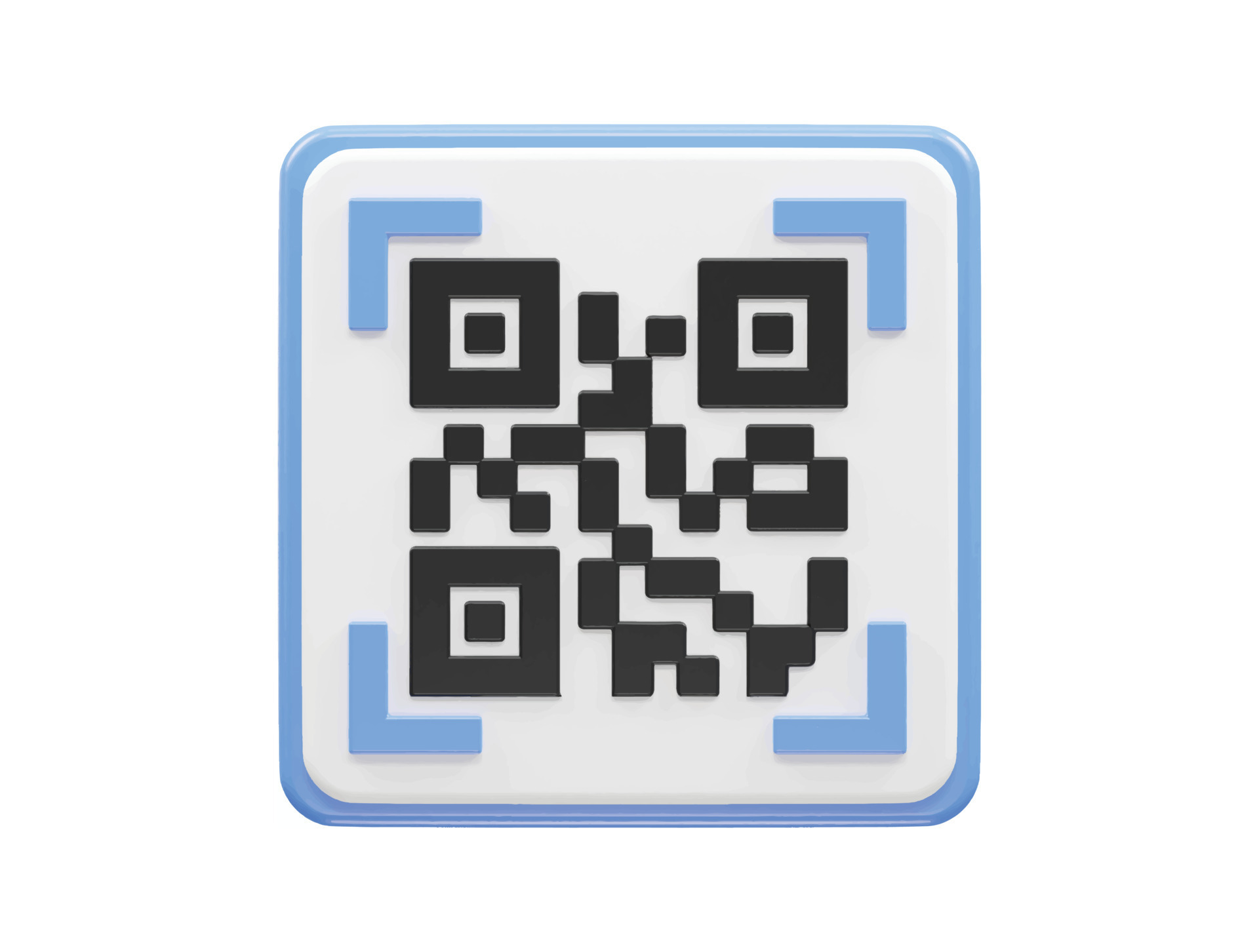 Qr code 3d illustration vector element transparent 19984333 Vector Art ...