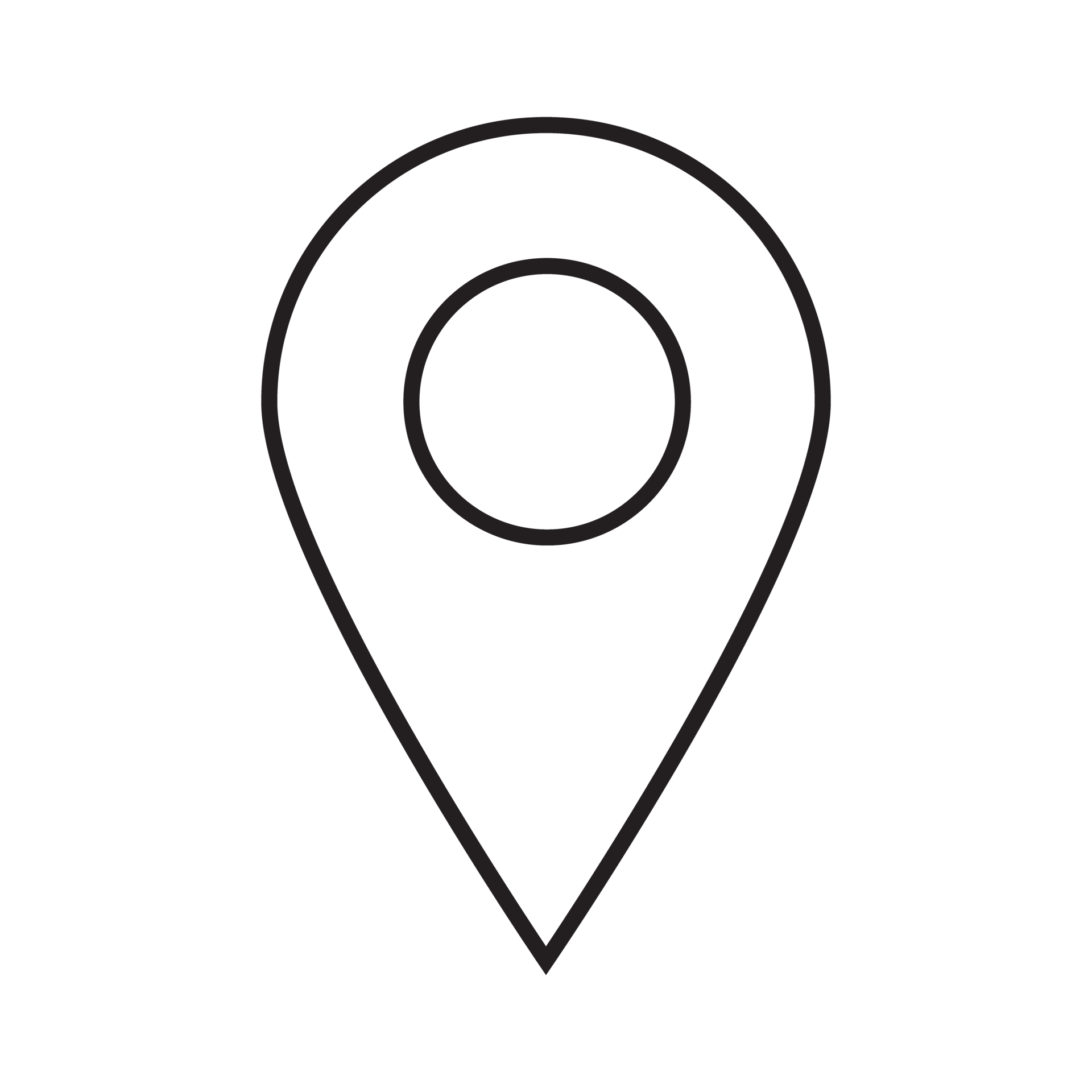 Location Icon Gps Pointer Icon Map Locator Sign Pin Location Line Art Style 19986404 Png