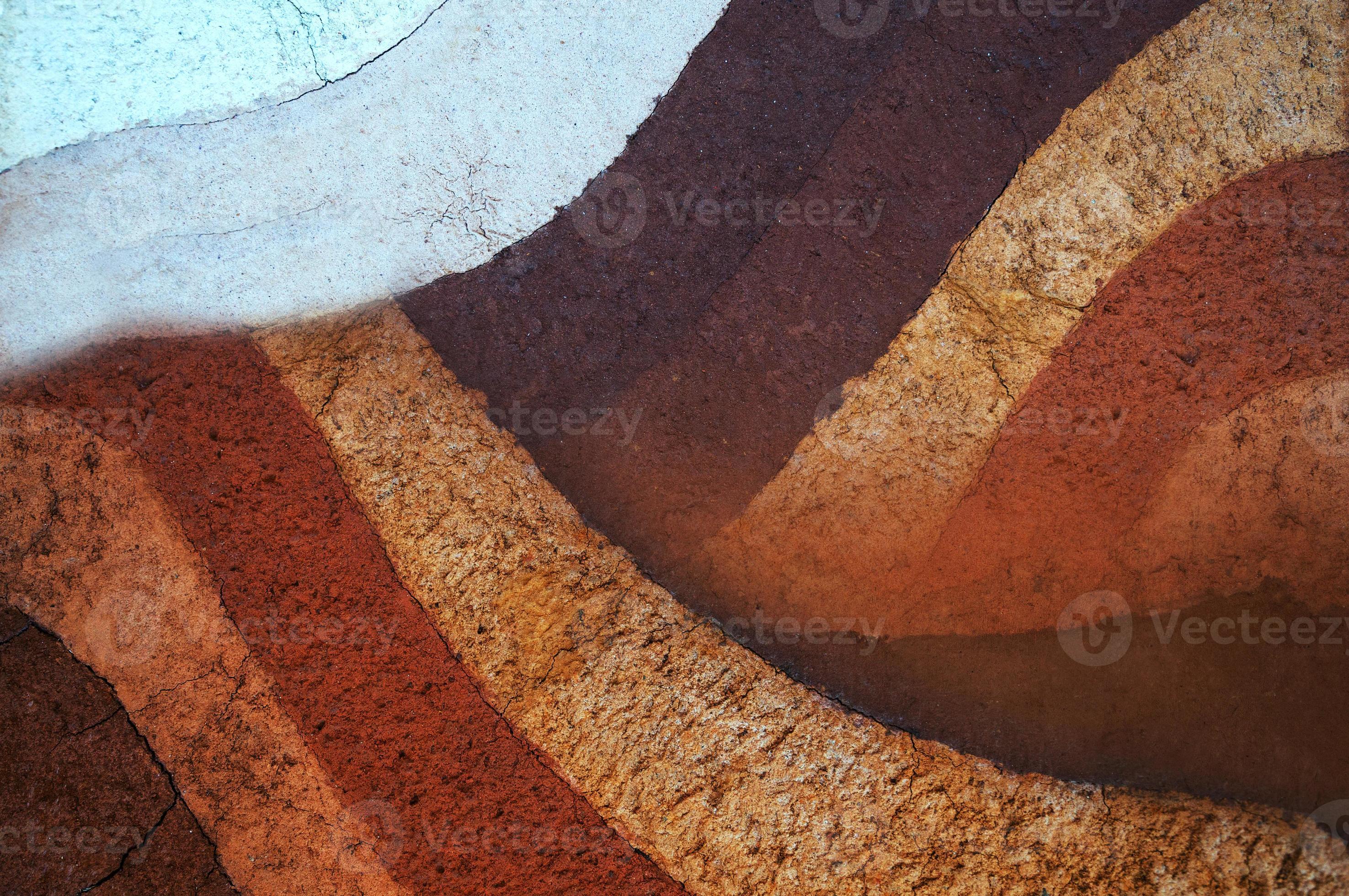 Form of soil layers,its colour and textures,texture layers of earth surface for background ...