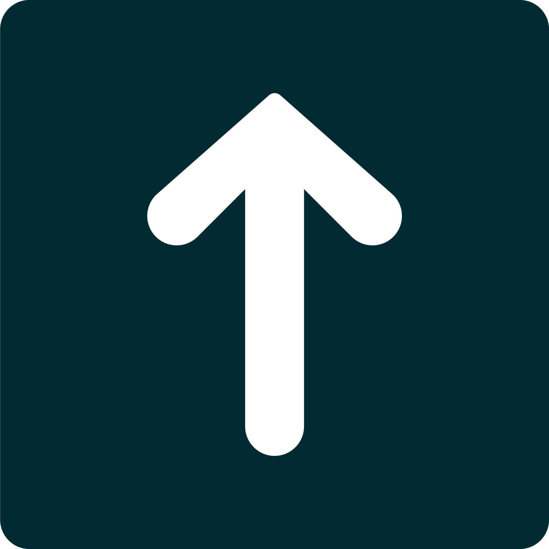 Arrow Up Vector Icon 19993315 Vector Art At Vecteezy