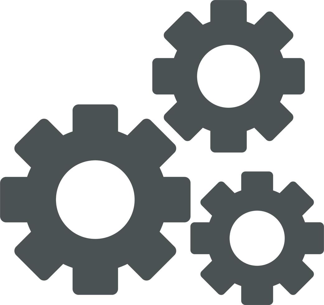 Gears Vector Icon 19993869 Vector Art at Vecteezy