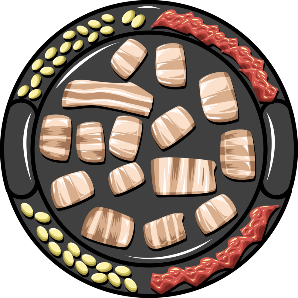 Grilled Pork Belly Png Graphic Clipart Design 19994553 Png