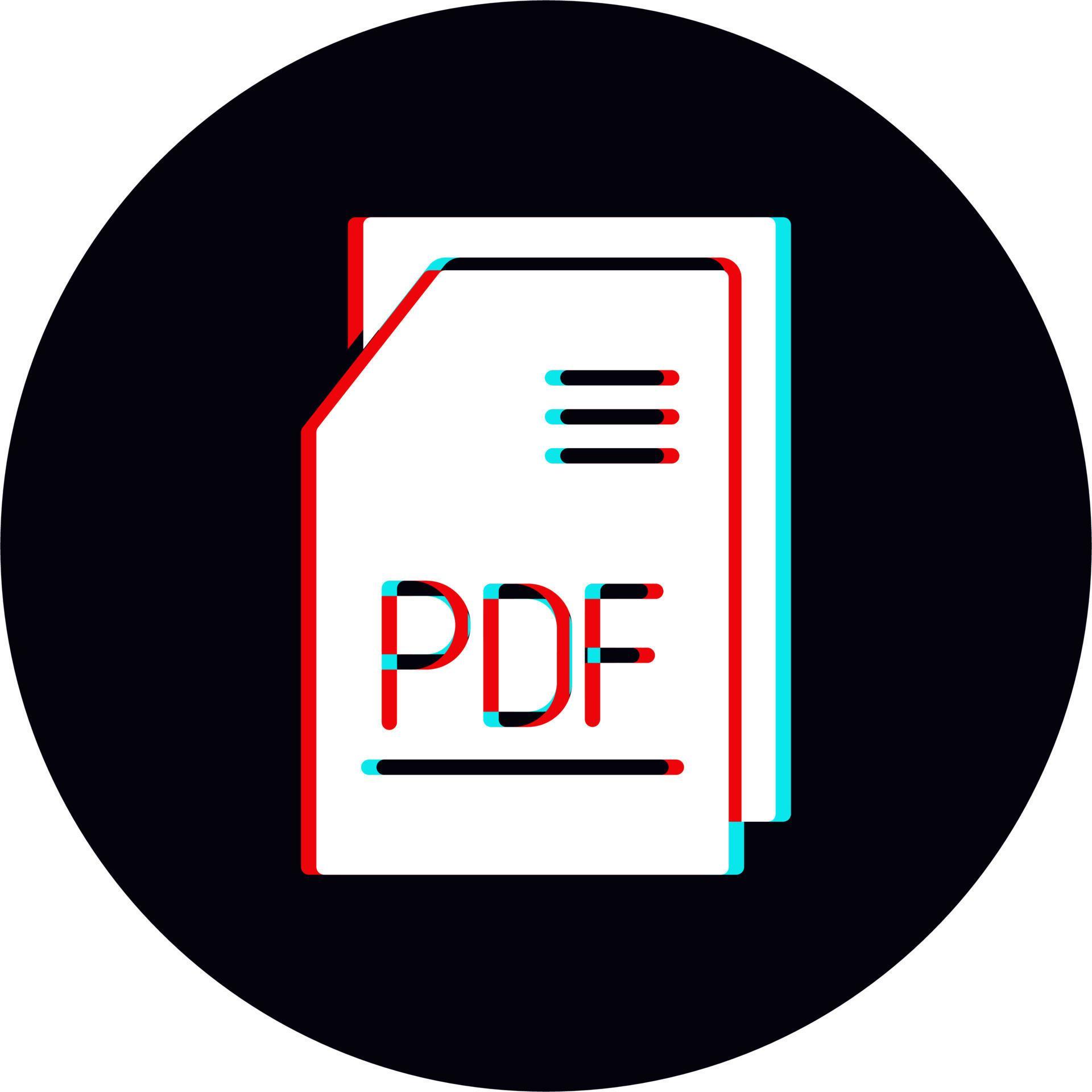 Pdf File Vector Icon 19995197 Vector Art at Vecteezy