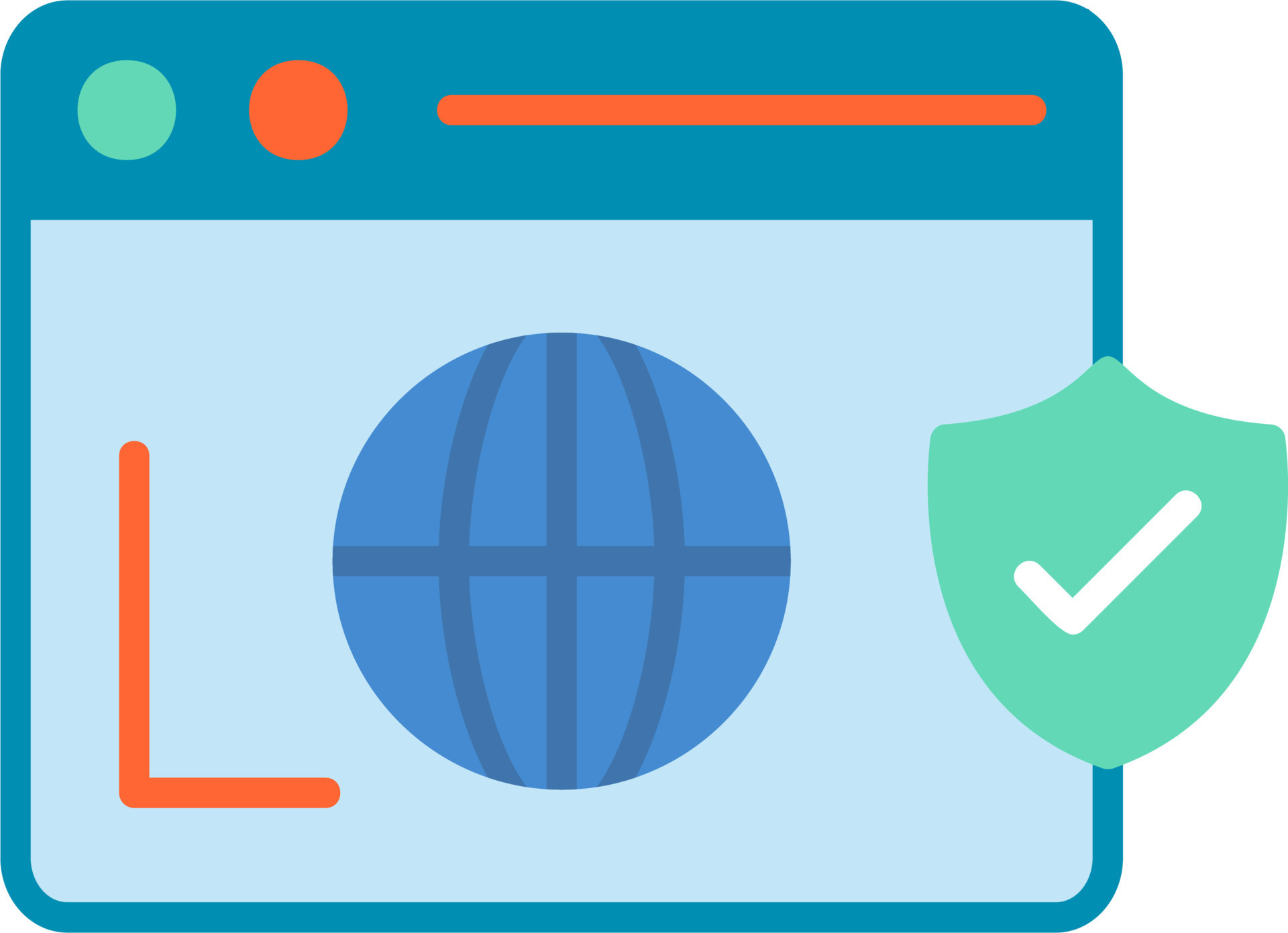 Secure Browser Vector Icon 19998239 Vector Art At Vecteezy