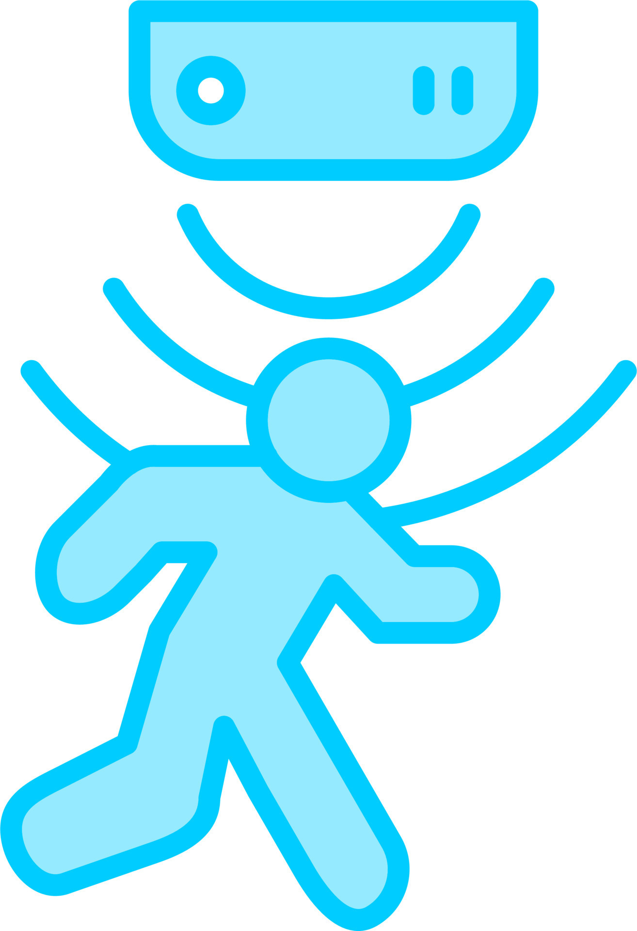 Motion Sensor Vector Icon 19998739 Vector Art at Vecteezy