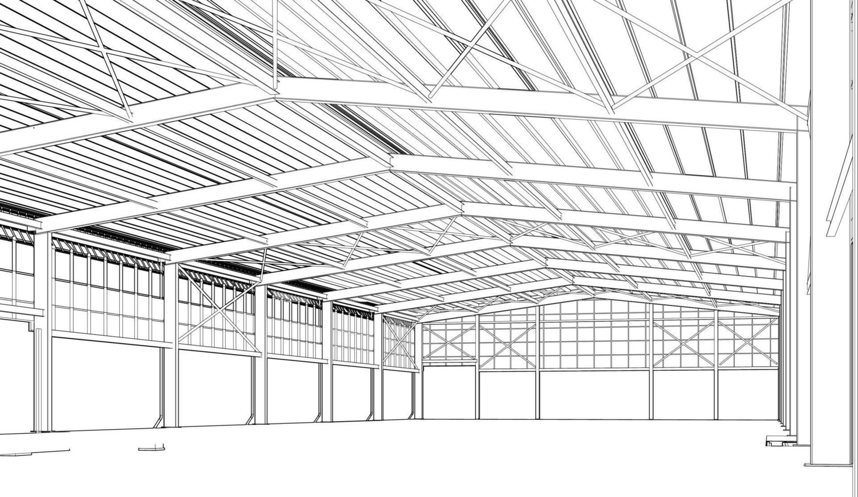 3D illustration of building structure 19999075 Vector Art at Vecteezy