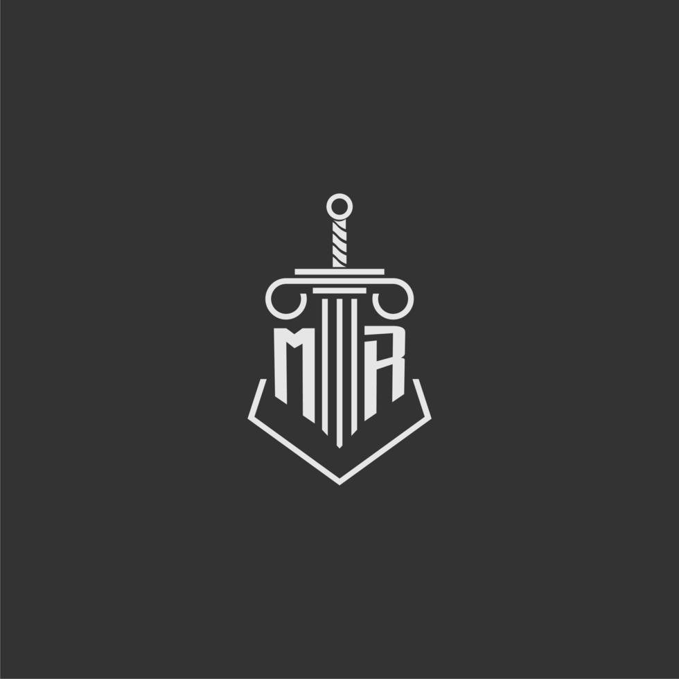 MR initial monogram law firm with sword and pillar logo design 20001715 ... MR initial monogram law firm with sword and pillar logo design 20001715 ...