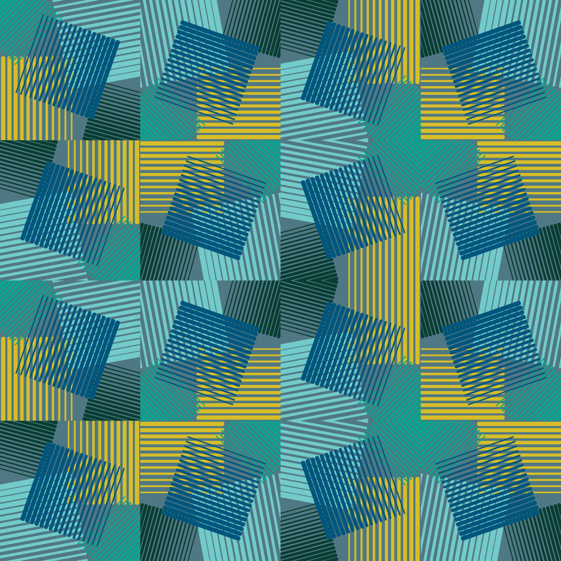 Abstract Halftone Seamless Pattern Background With Striped Texture Geometric Mosaic Tile