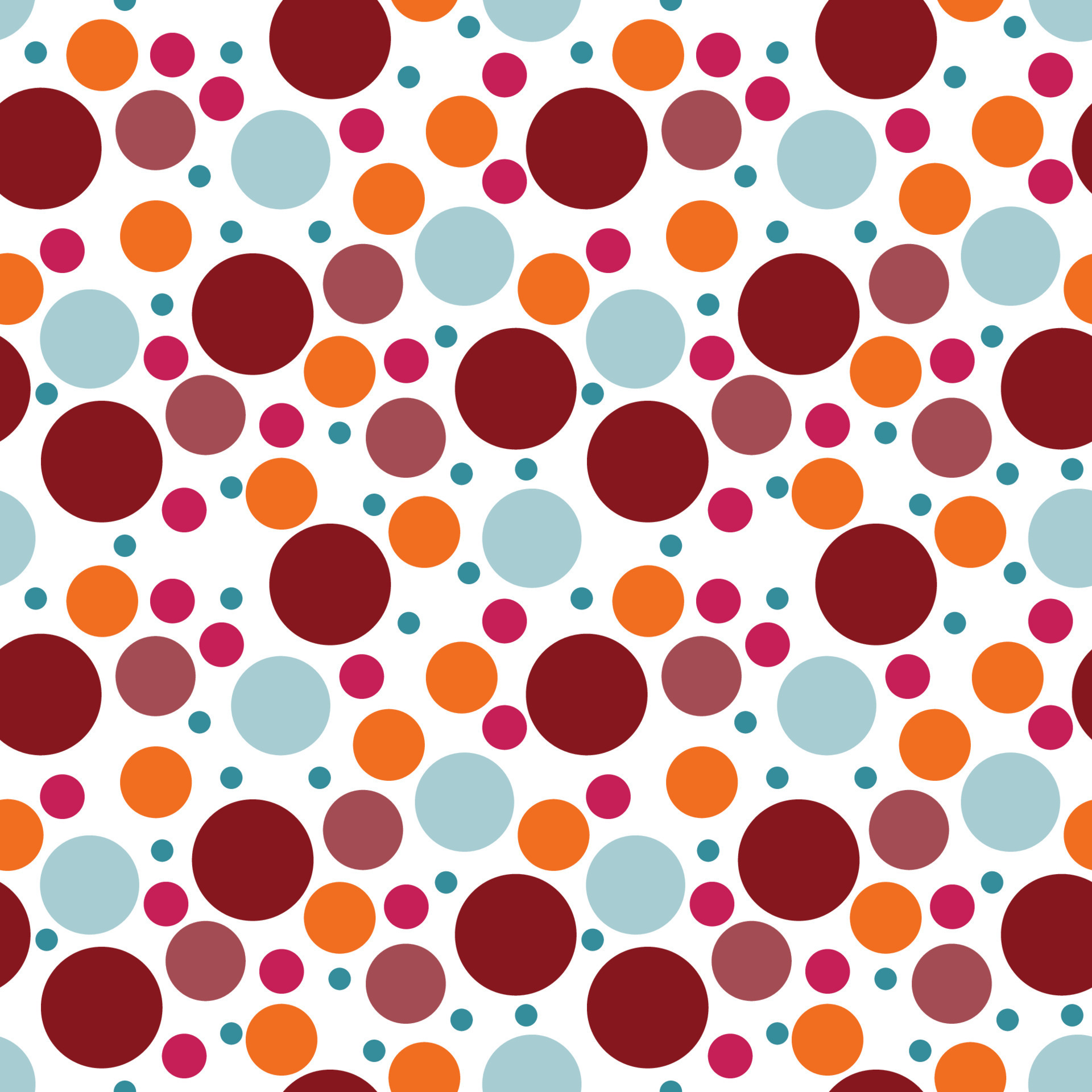 Round seamless pattern. Seamless retro circle pattern. Dotted round ...