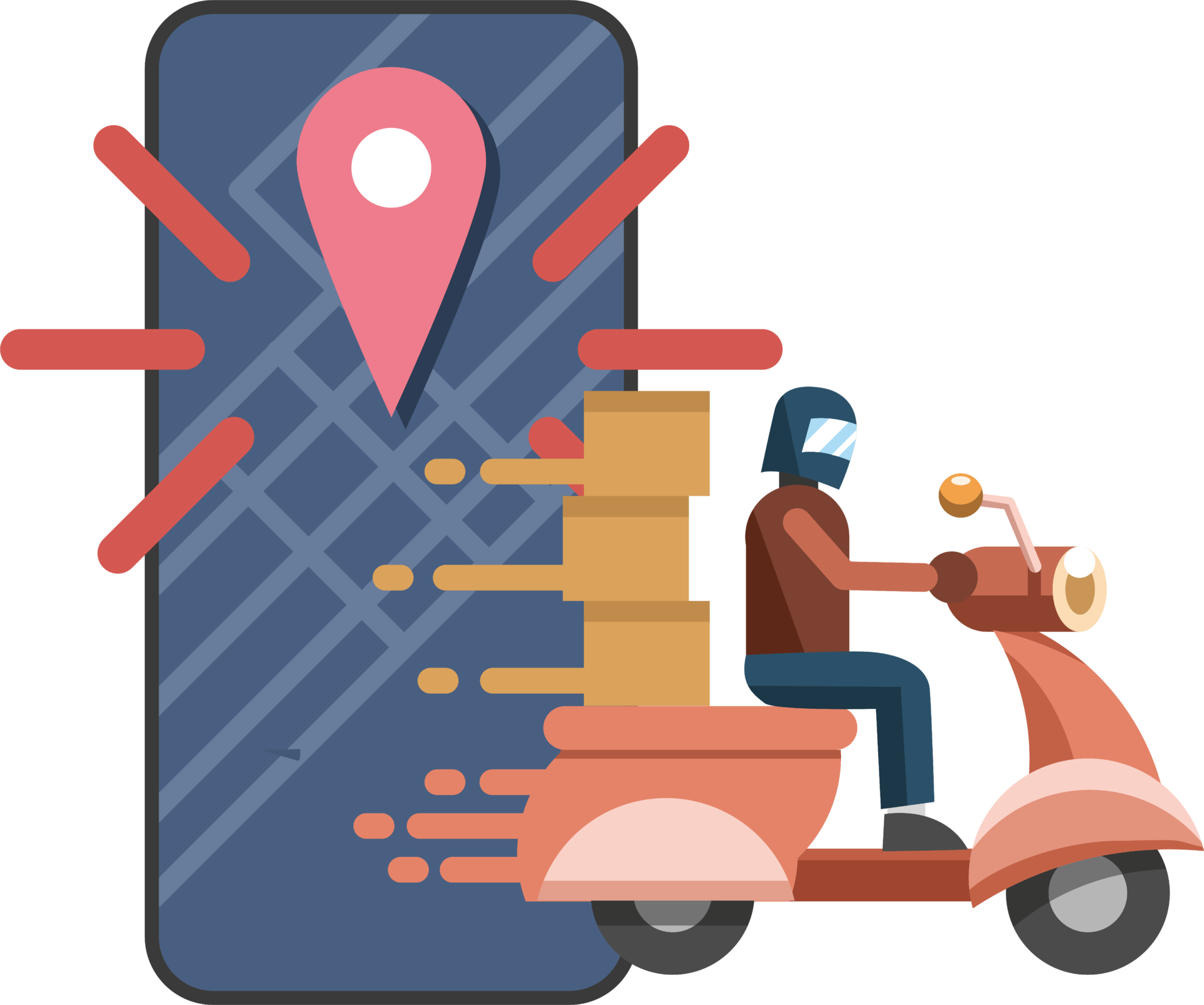 Delivery service png graphic clipart design 20002499 PNG