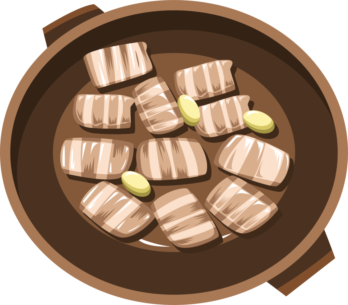 Grilled Pork Belly Png Graphic Clipart Design 20002831 Png
