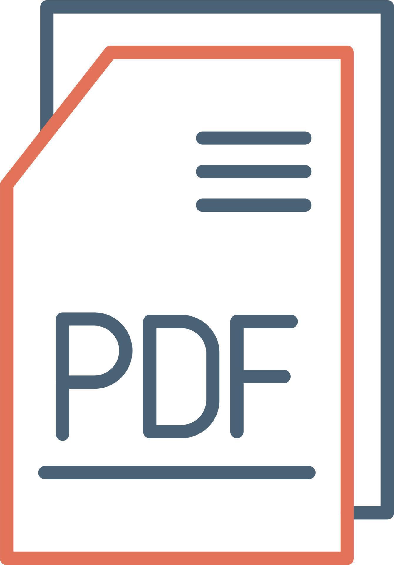 Pdf File Vector Icon 20003763 Vector Art at Vecteezy