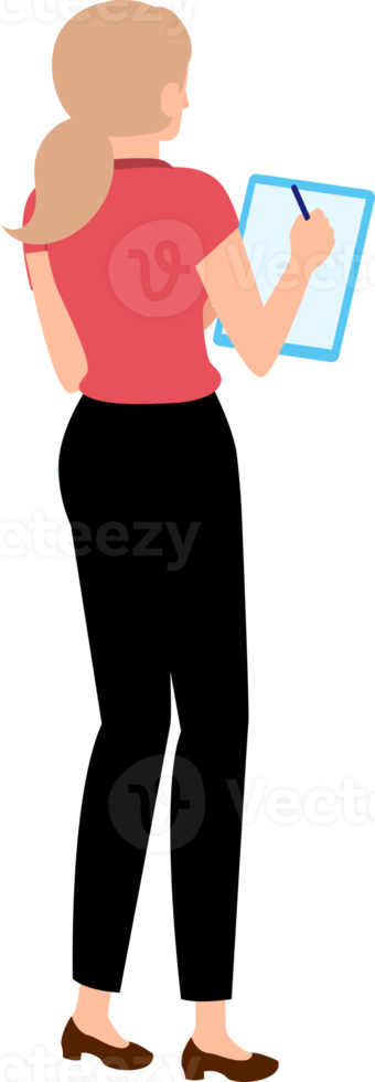 Woman Back Writing 20004111 Png