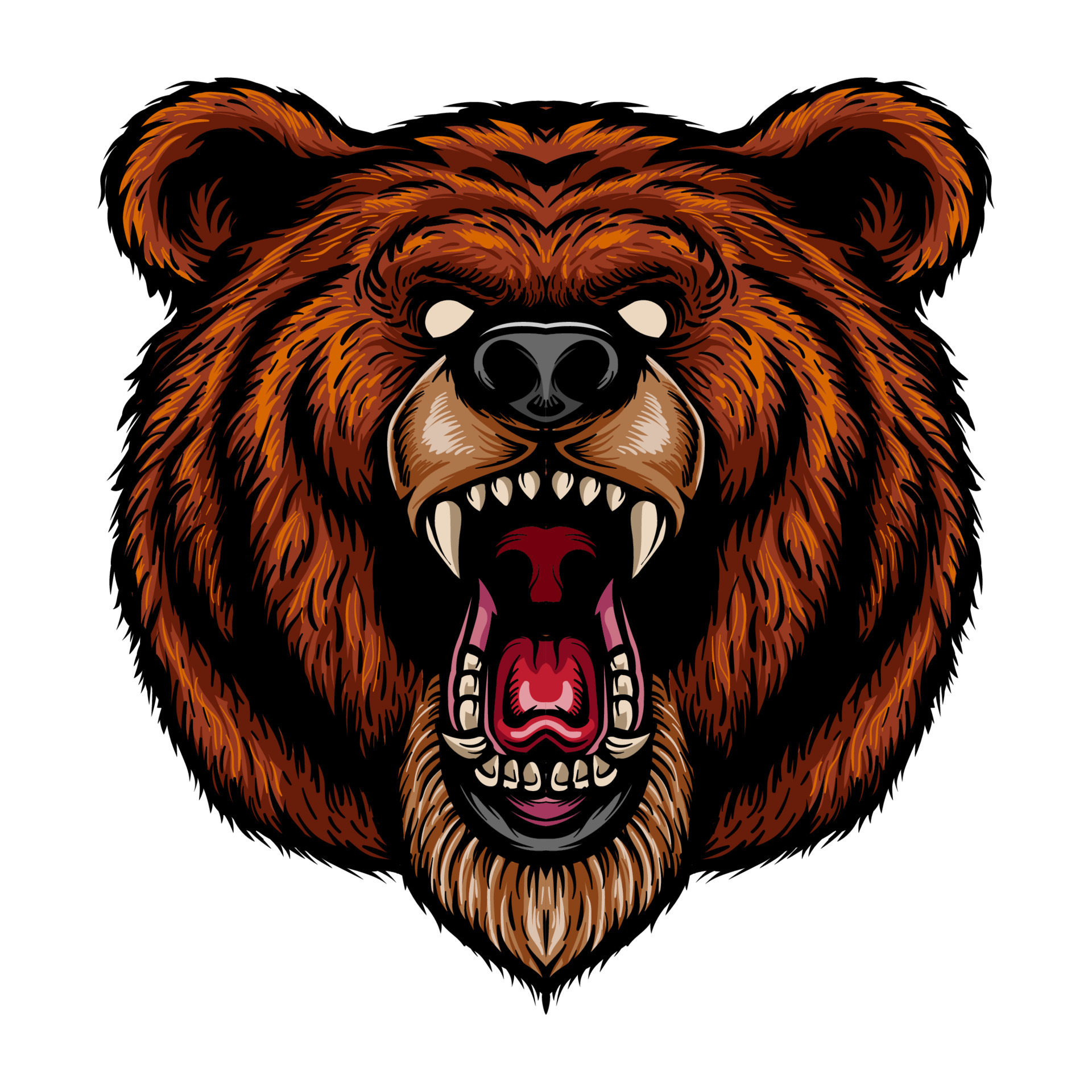 Scary Bear Drawing