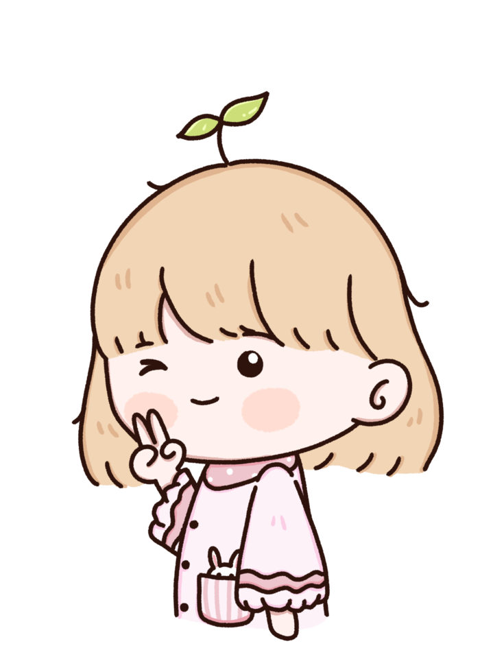 Cute girl cartoon character 20009410 PNG Cute girl cartoon character 20009410 PNG