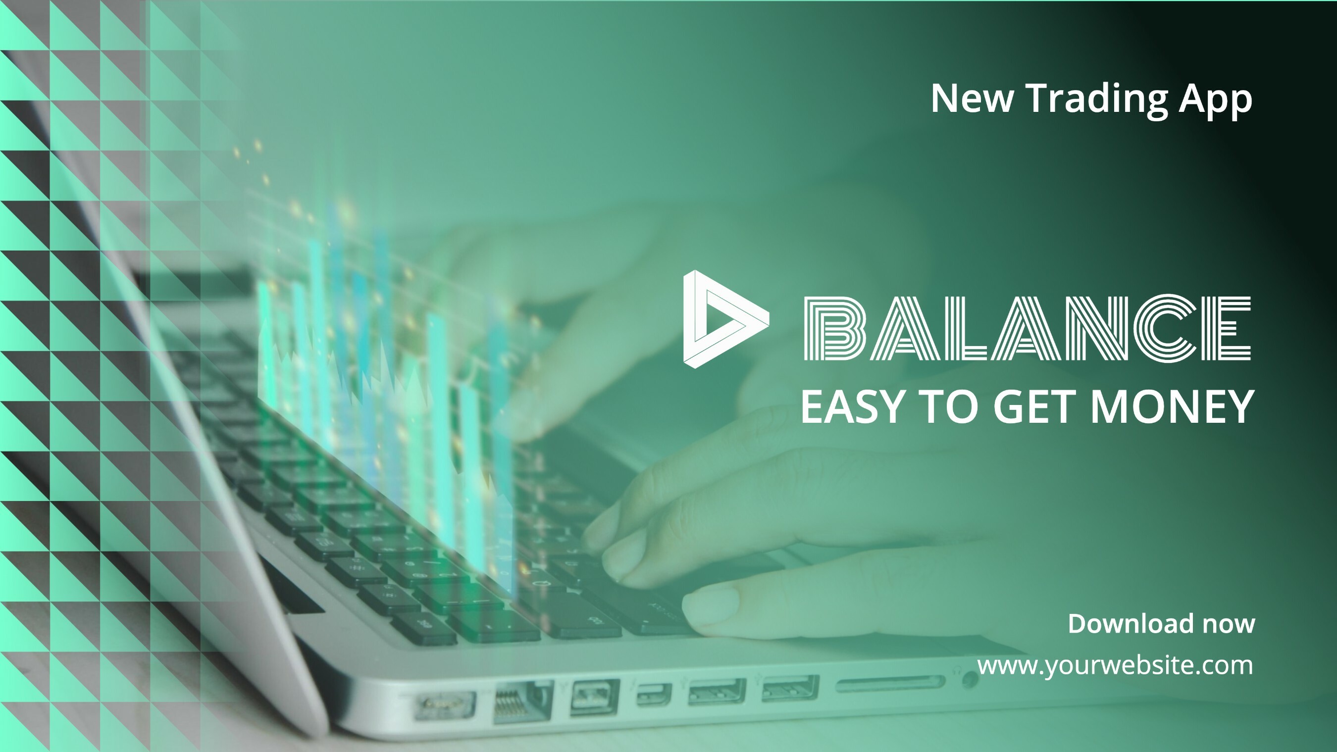Green Modern Tech Trading App Youtube Banner 20011728 Template