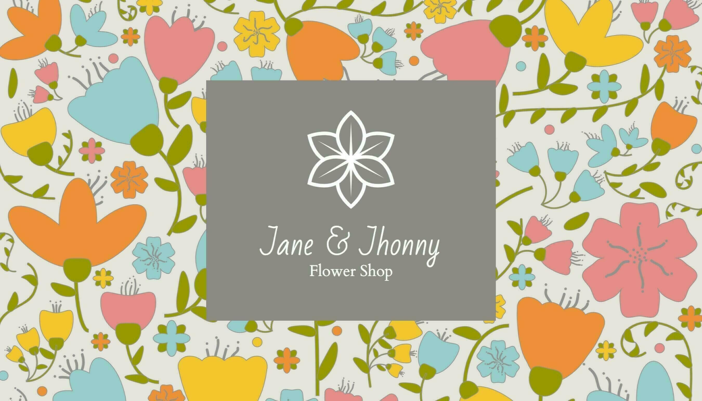 Floral Pattern Namecard for Florist 20012603 Template