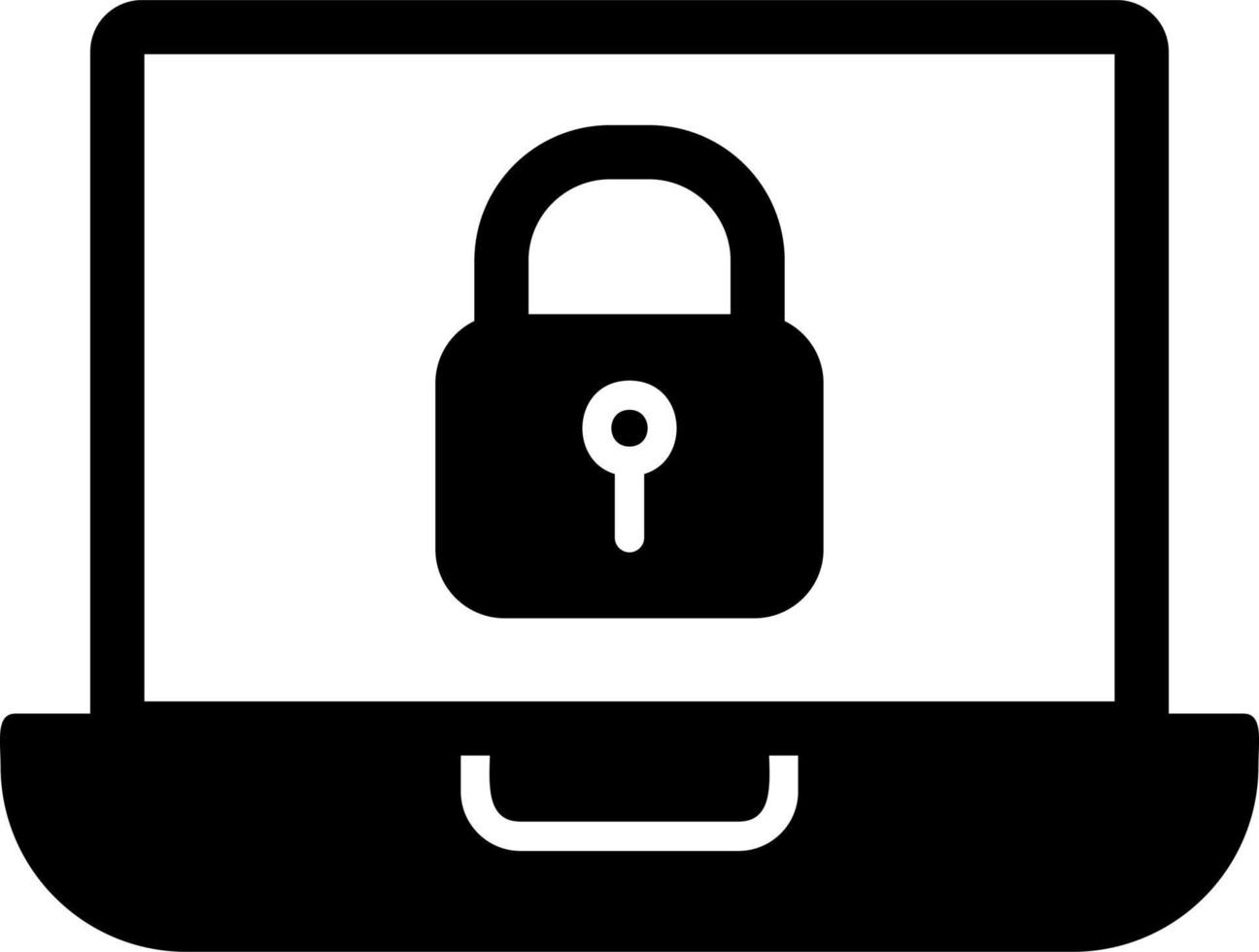 Laptop Lock Vector Icon 20014183 Vector Art at Vecteezy