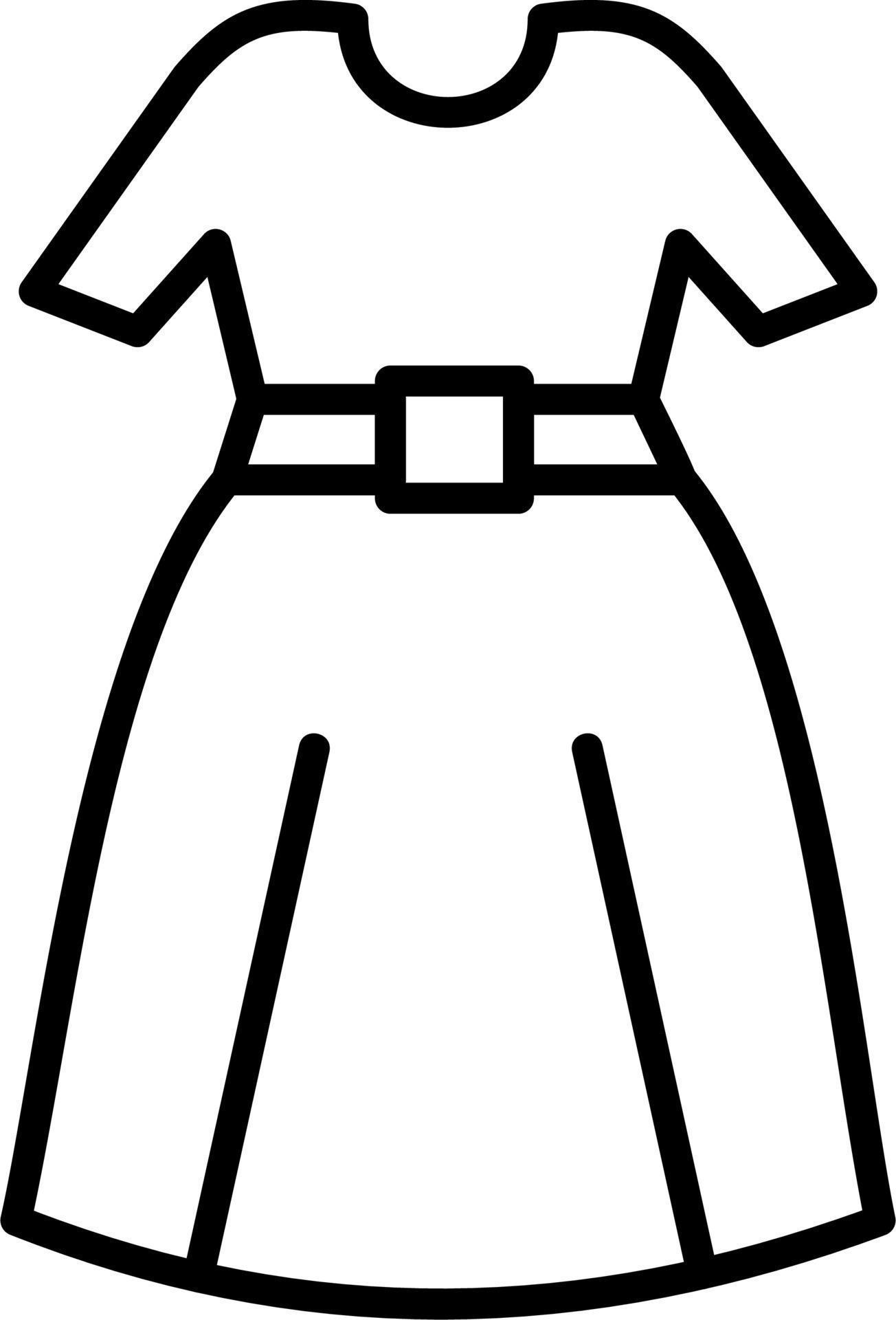 Dress Vector Icon 20015303 Vector Art At Vecteezy