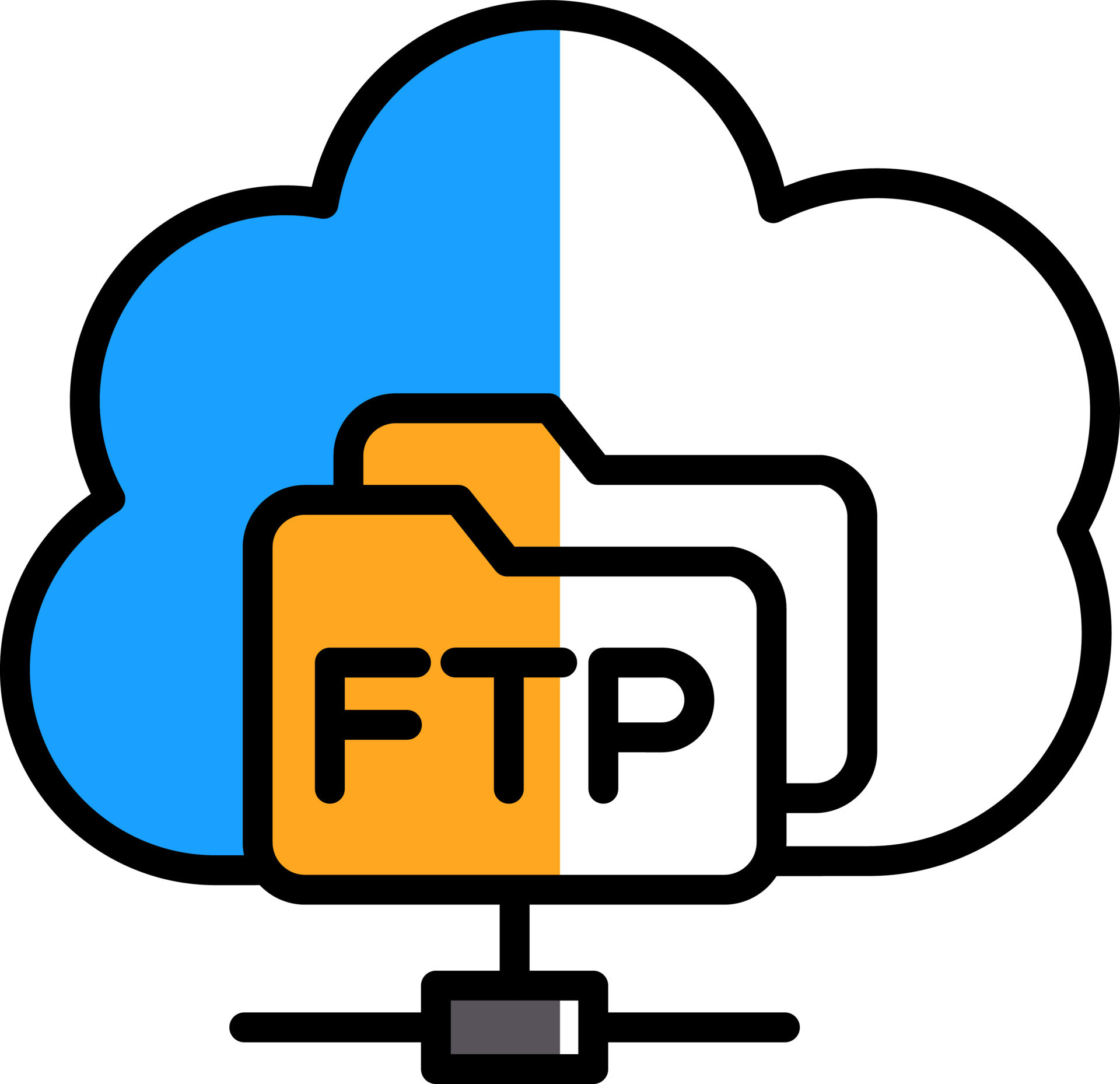 Ftp Vector Icon Design 20017548 Vector Art at Vecteezy