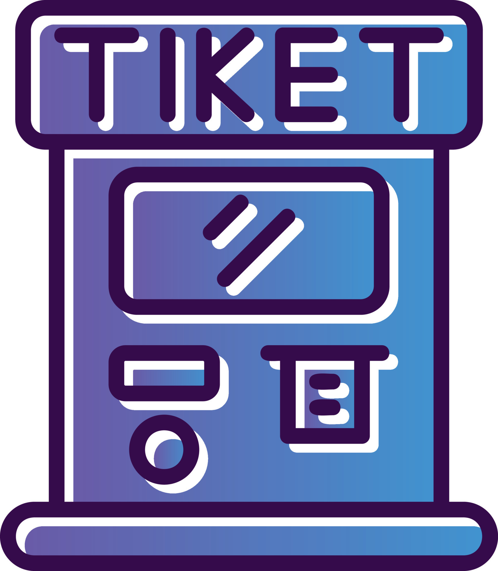 Ticket Machine Vector Icon Design 20023801 Vector Art at Vecteezy