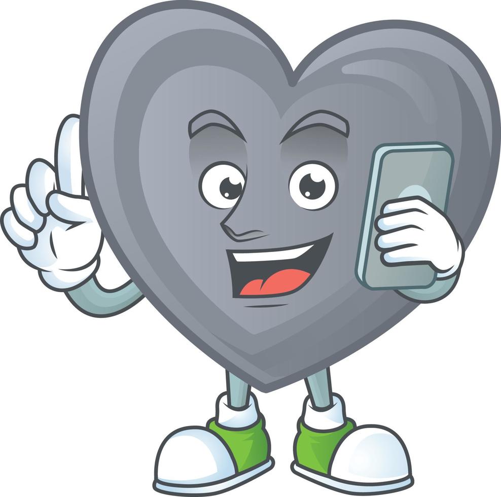 Grey Love Cartoon Character Style 20025092 Vector Art At Vecteezy