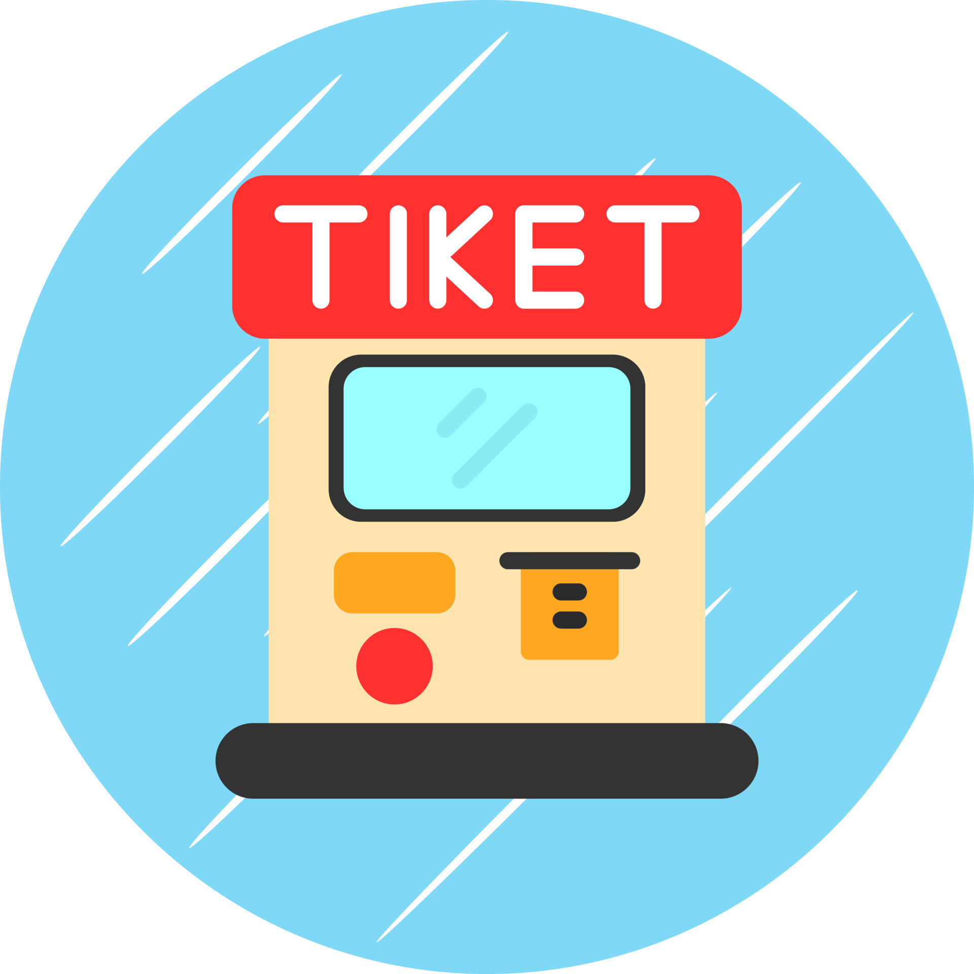 Ticket Machine Vector Icon Design 20025625 Vector Art at Vecteezy