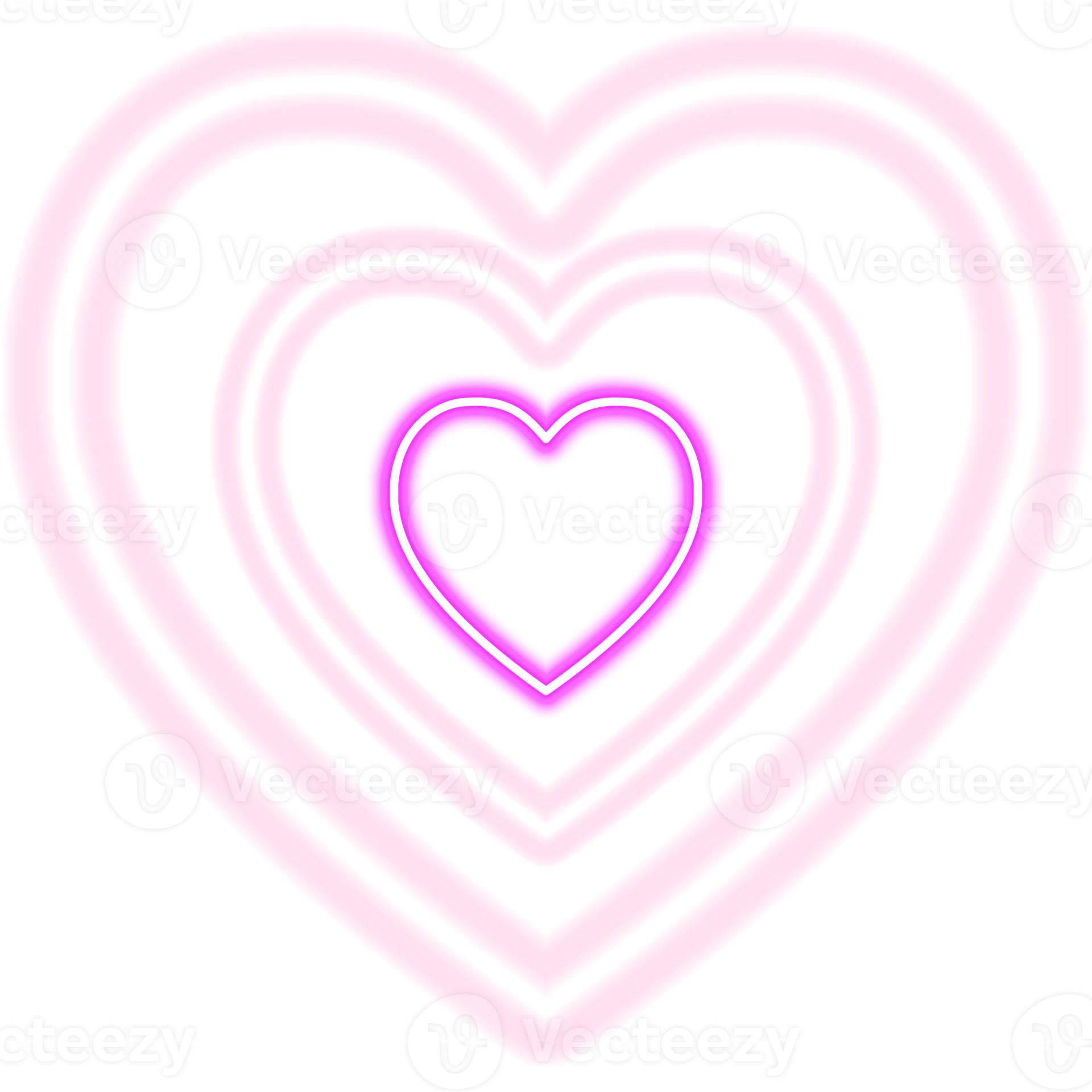 heart shape neon light. 20027054 PNG