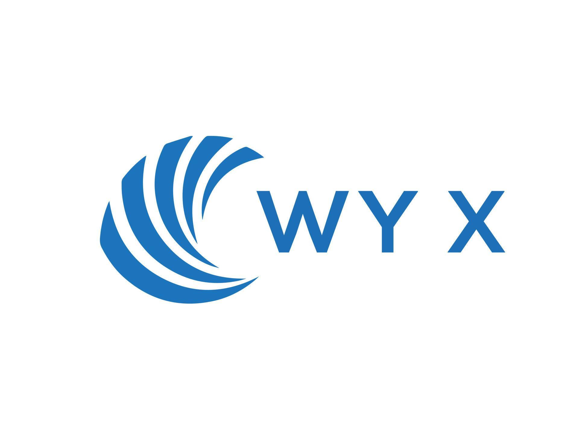 WYX letter logo design on white background. WYX creative circle letter logo concept. WYX letter ...