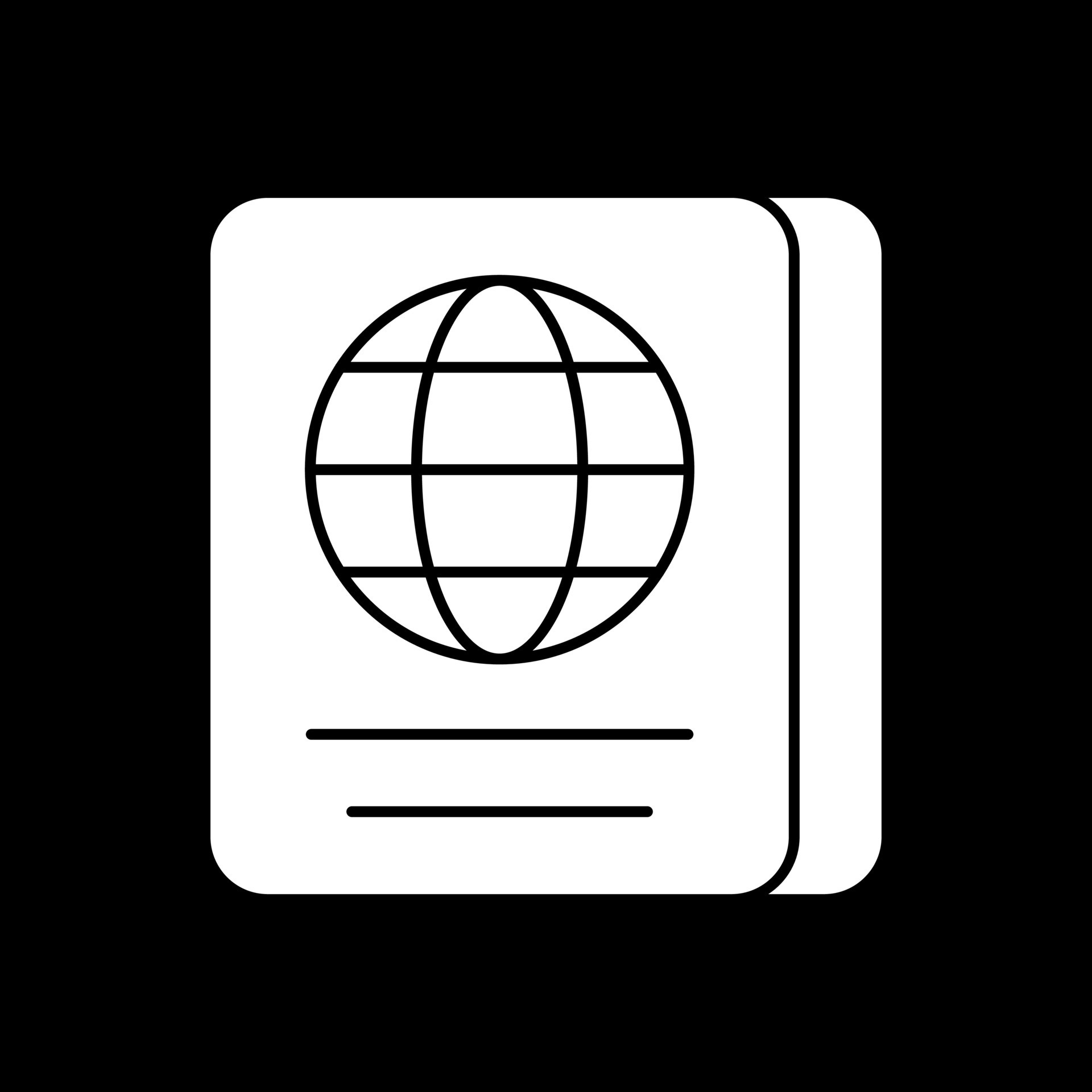 Passport Vector Icon Design 20031178 Vector Art At Vecteezy