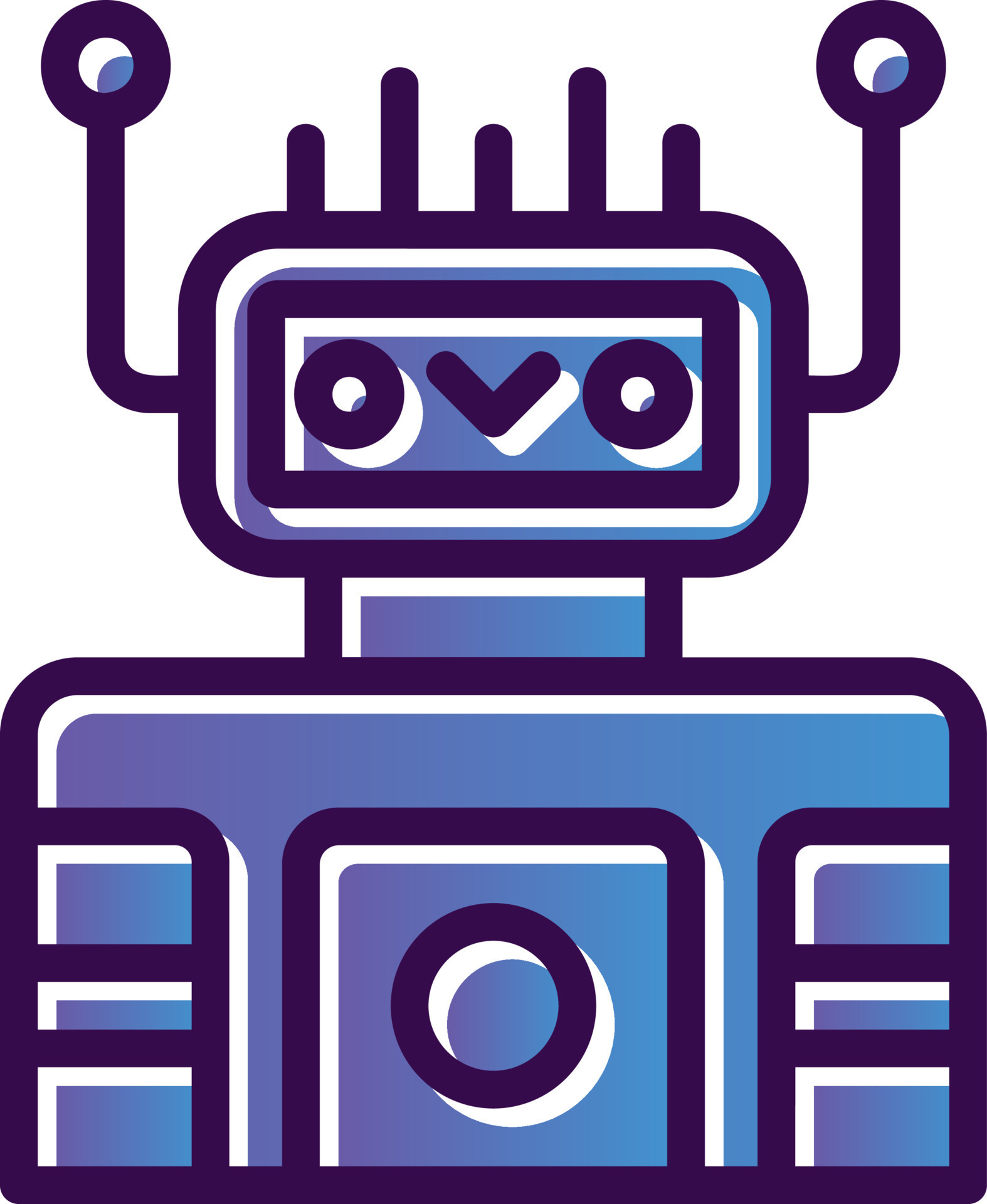 Robot Vector Icon Design 20032573 Vector Art at Vecteezy