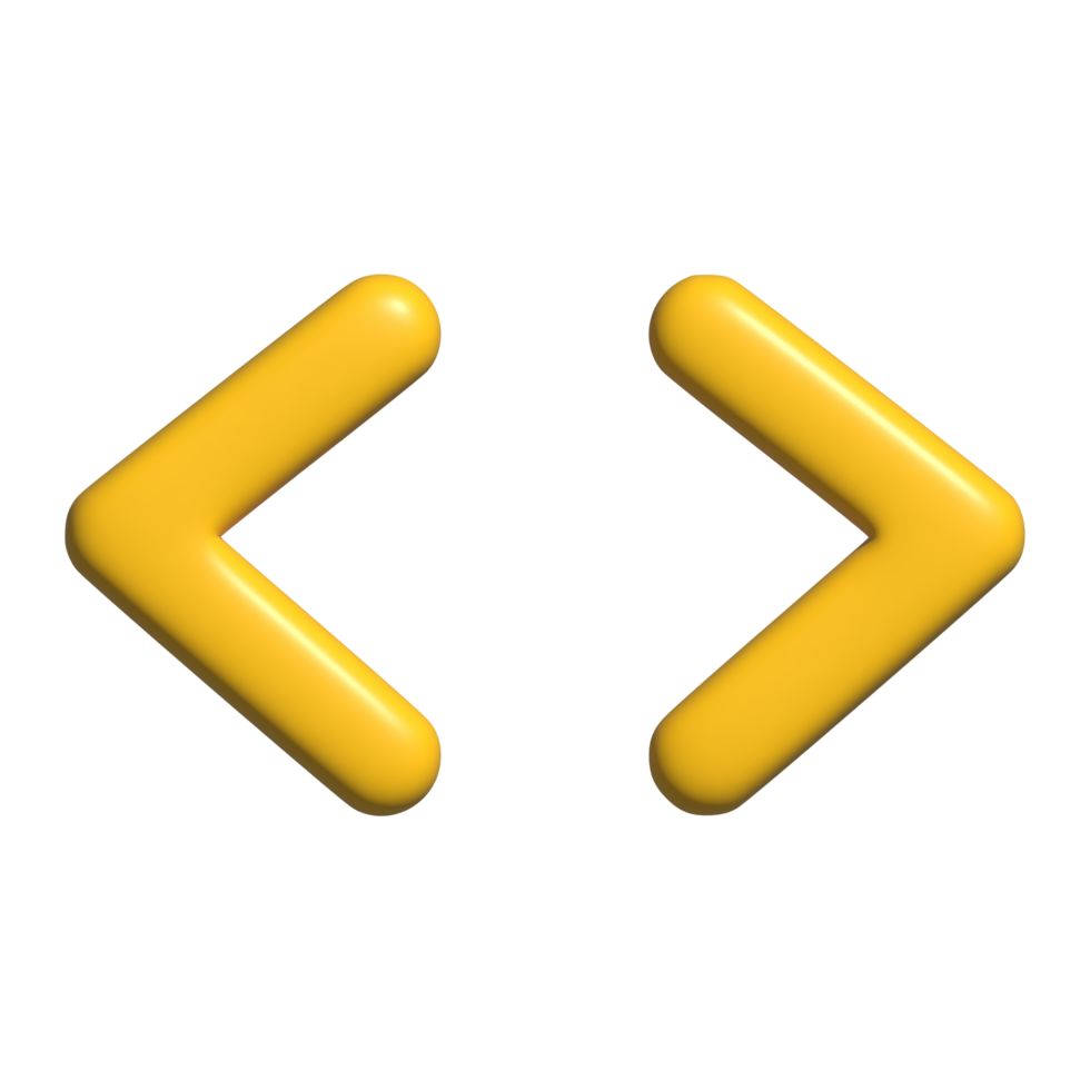 3d Icon Of Arrow Code Coding Coder 20032989 Png