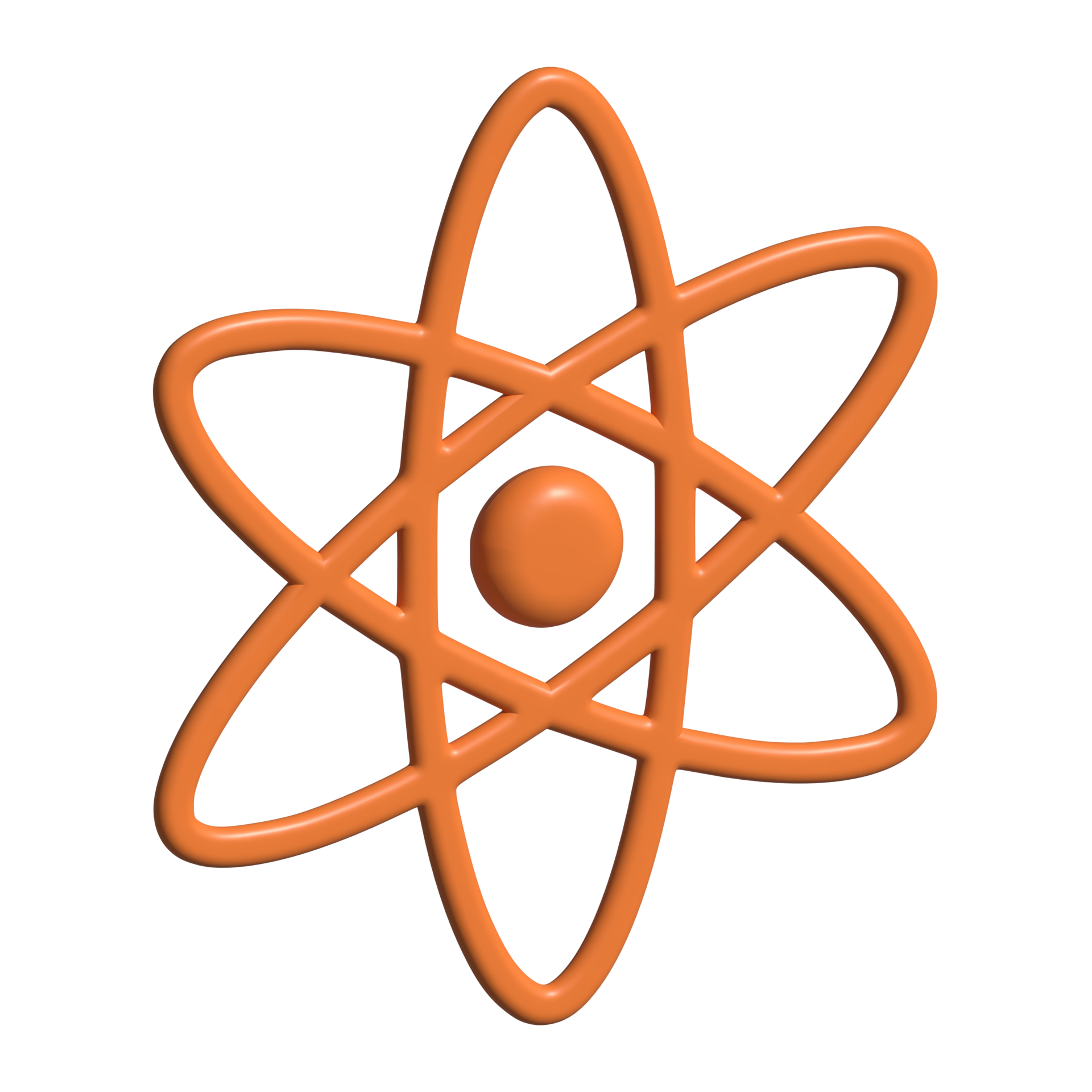 3d icon of atom 20033015 PNG