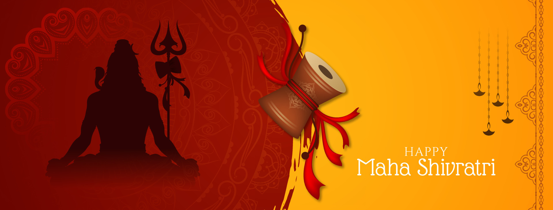 Happy Maha Shivratri Traditional Lord Shiva Festival Banner Design 20034067 Vector Art At Vecteezy