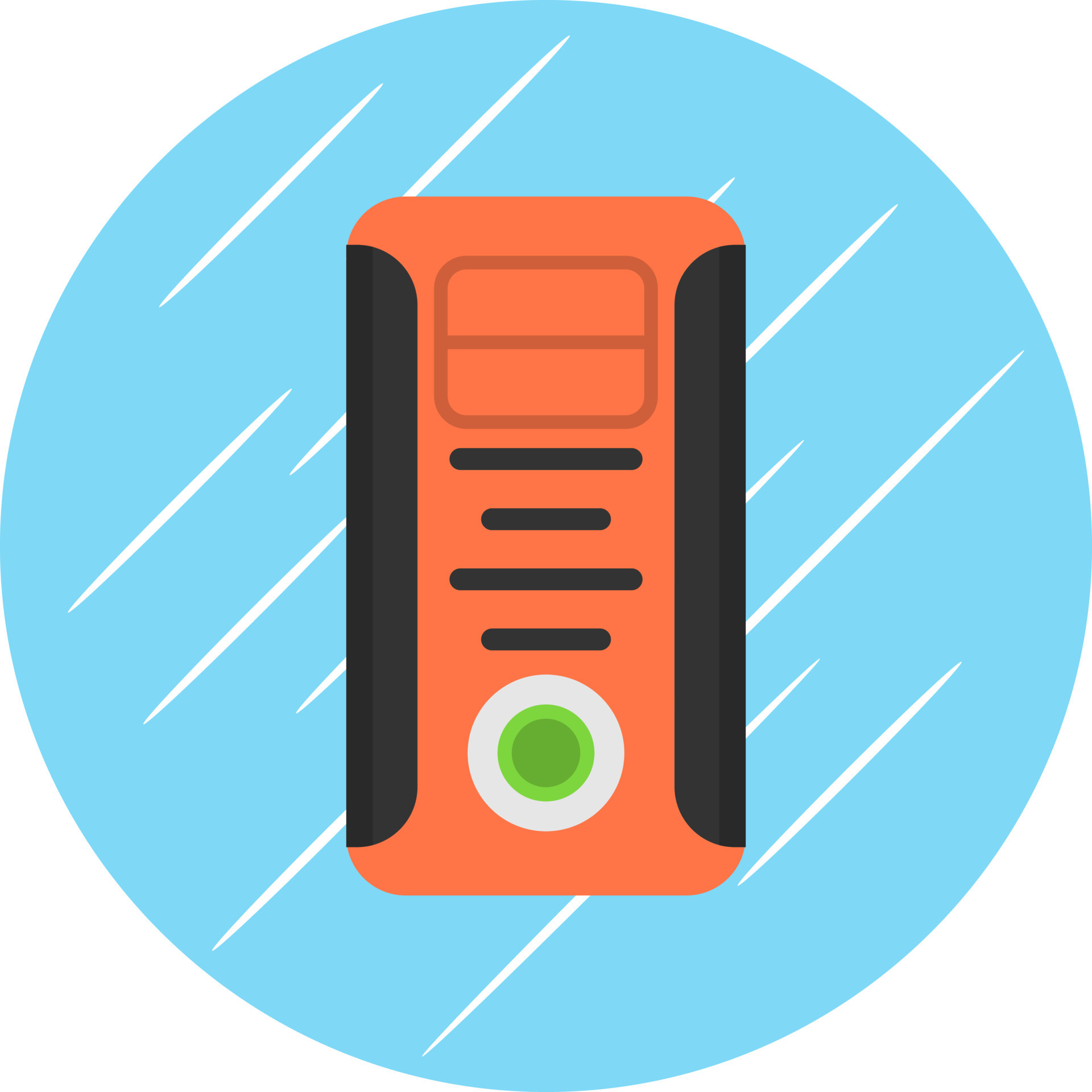Computer Tower Vector Icon 20035189 Vector Art At Vecteezy