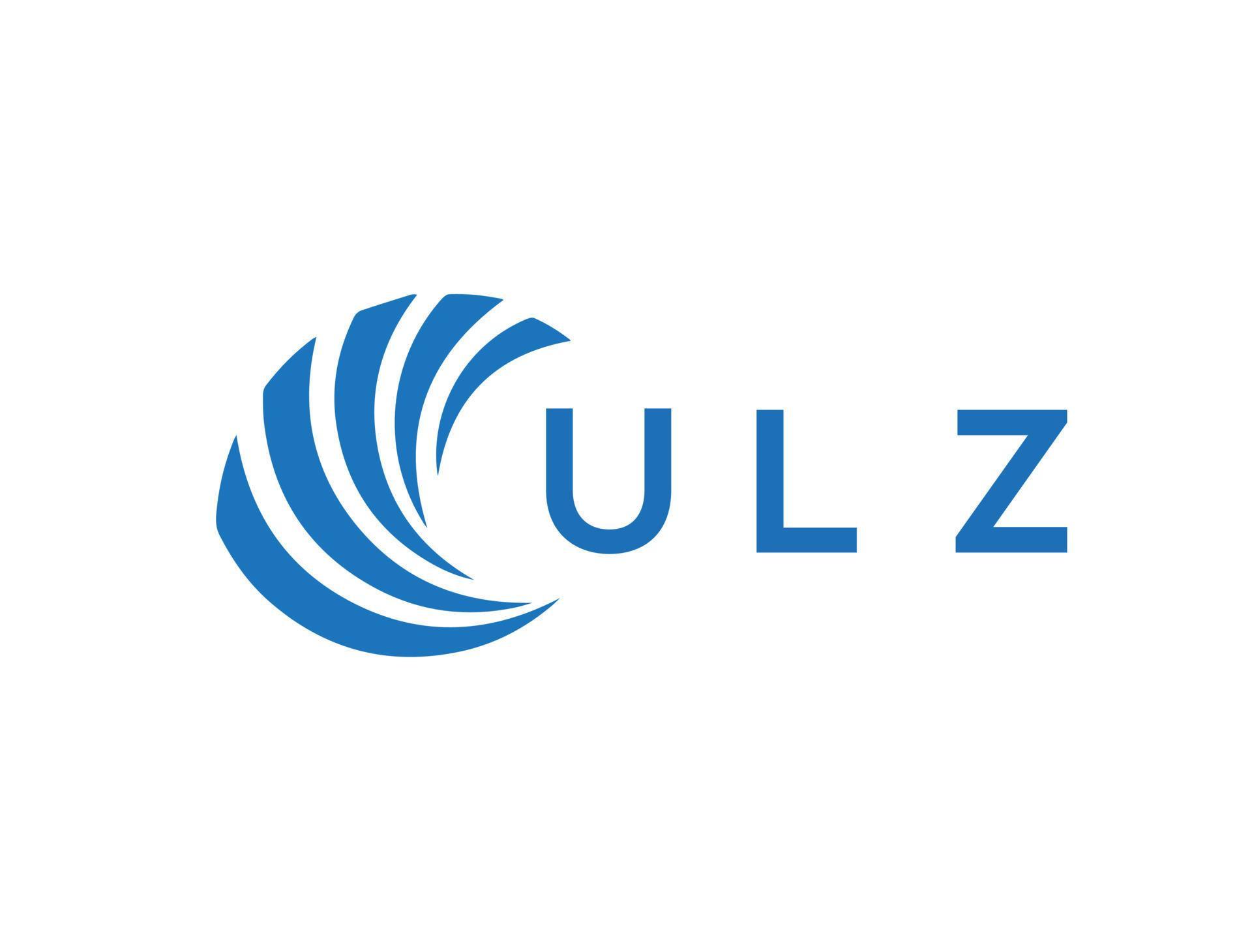 ULZ letter logo design on white background. ULZ creative circle letter logo concept. ULZ letter ...
