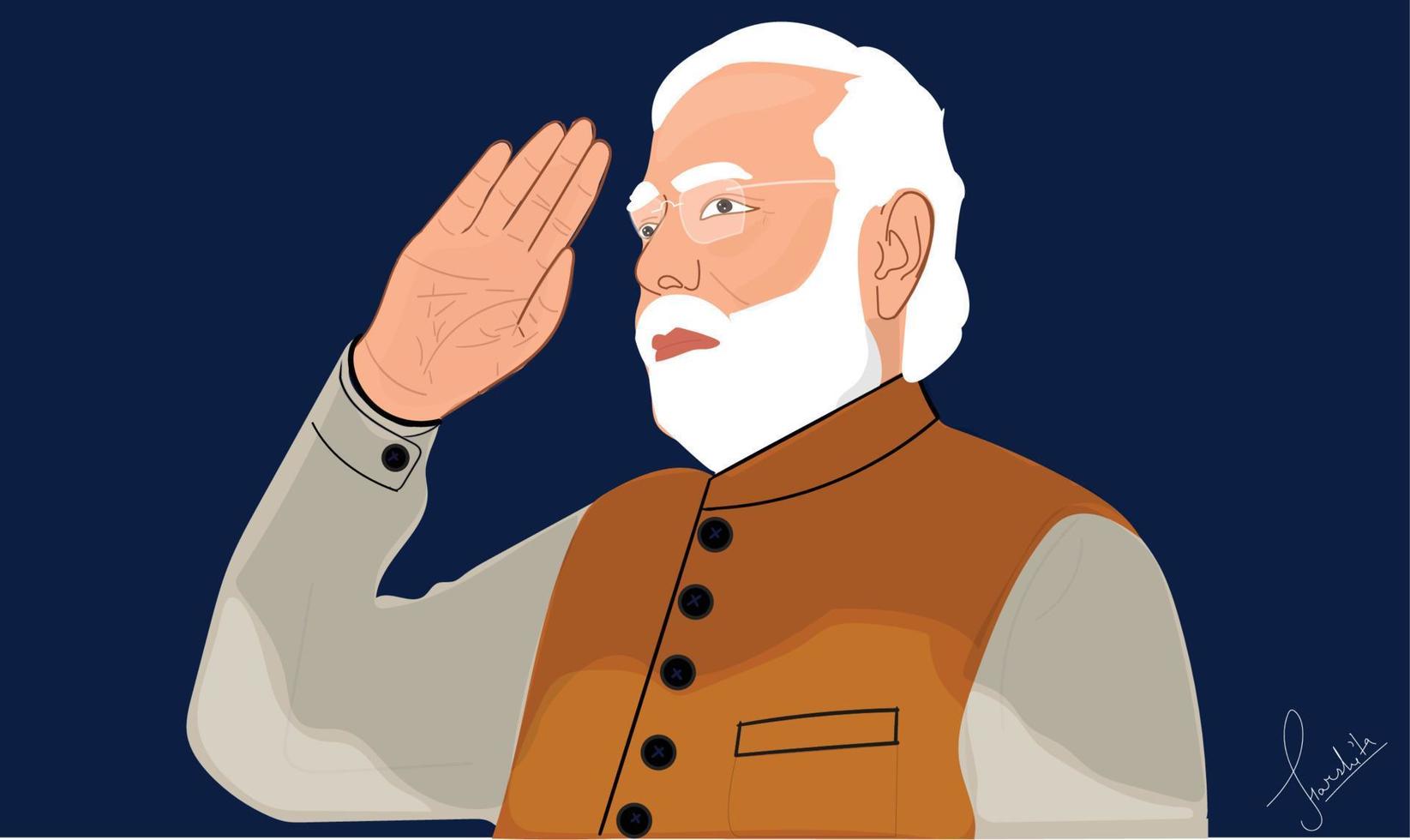 Narendra Modi Pro Vector 20039460 Vector En Vecteezy