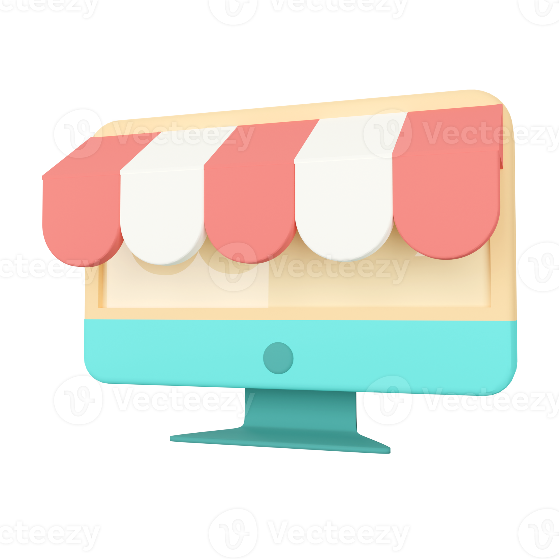 Online shopping. 3D rendering. 20042564 PNG