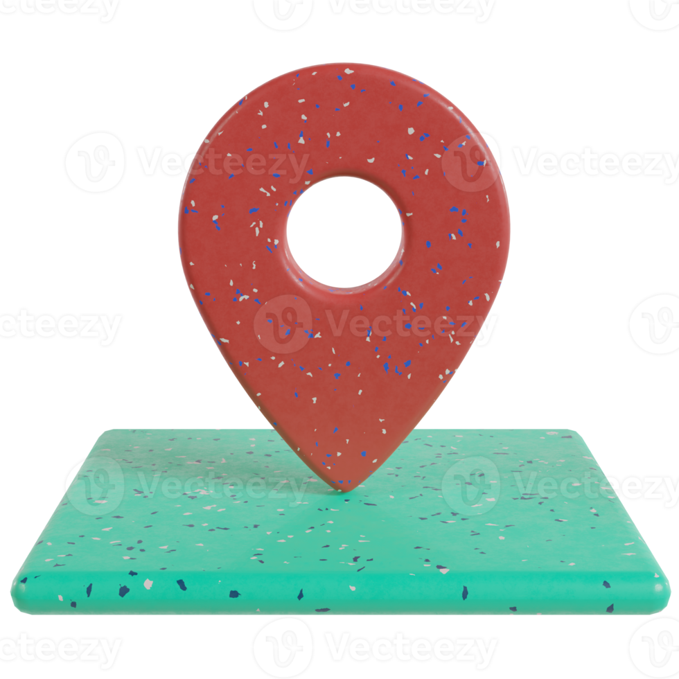 3d Pin Location Map 20043301 Png