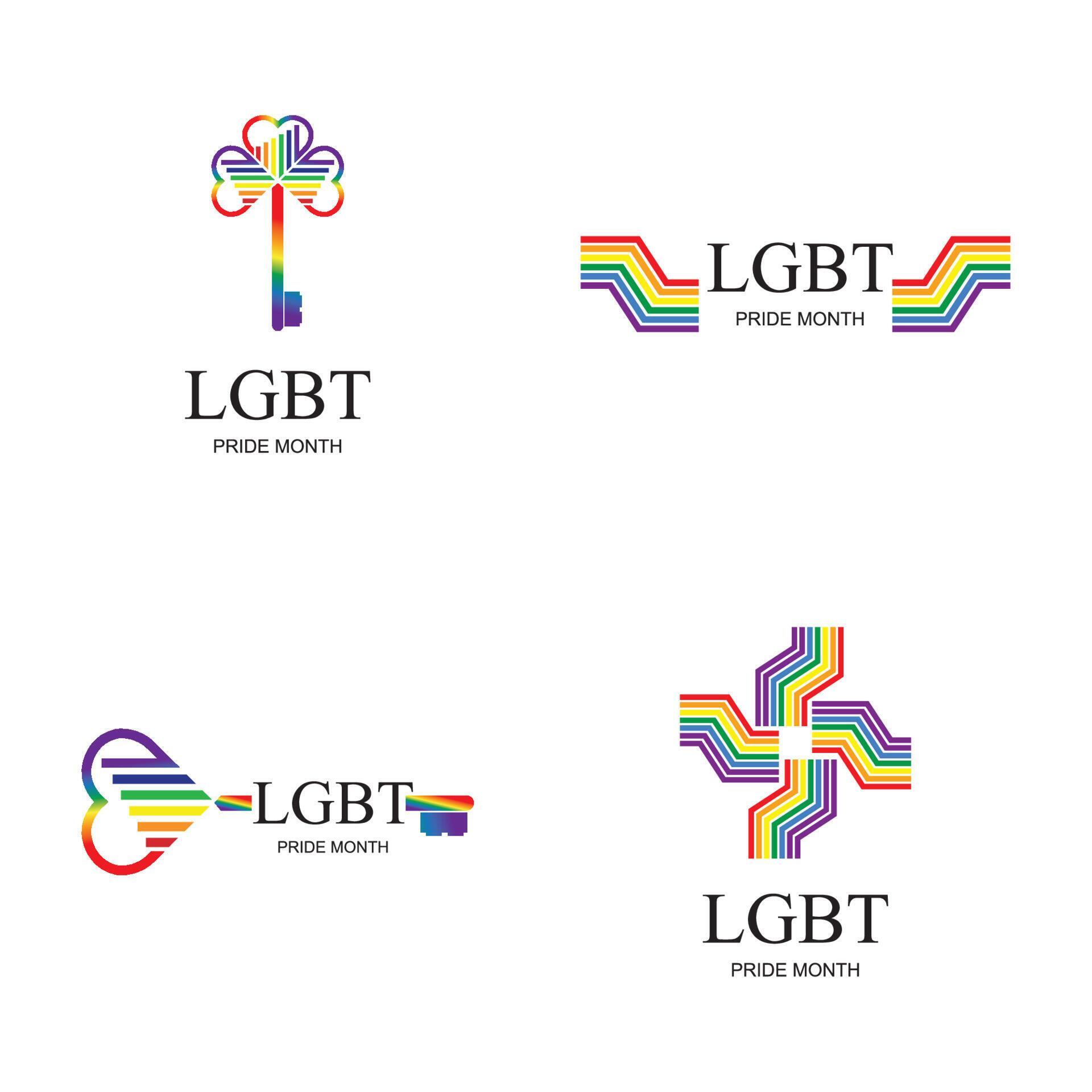 lgbt logo and symbol 20045014 Vector Art at Vecteezy