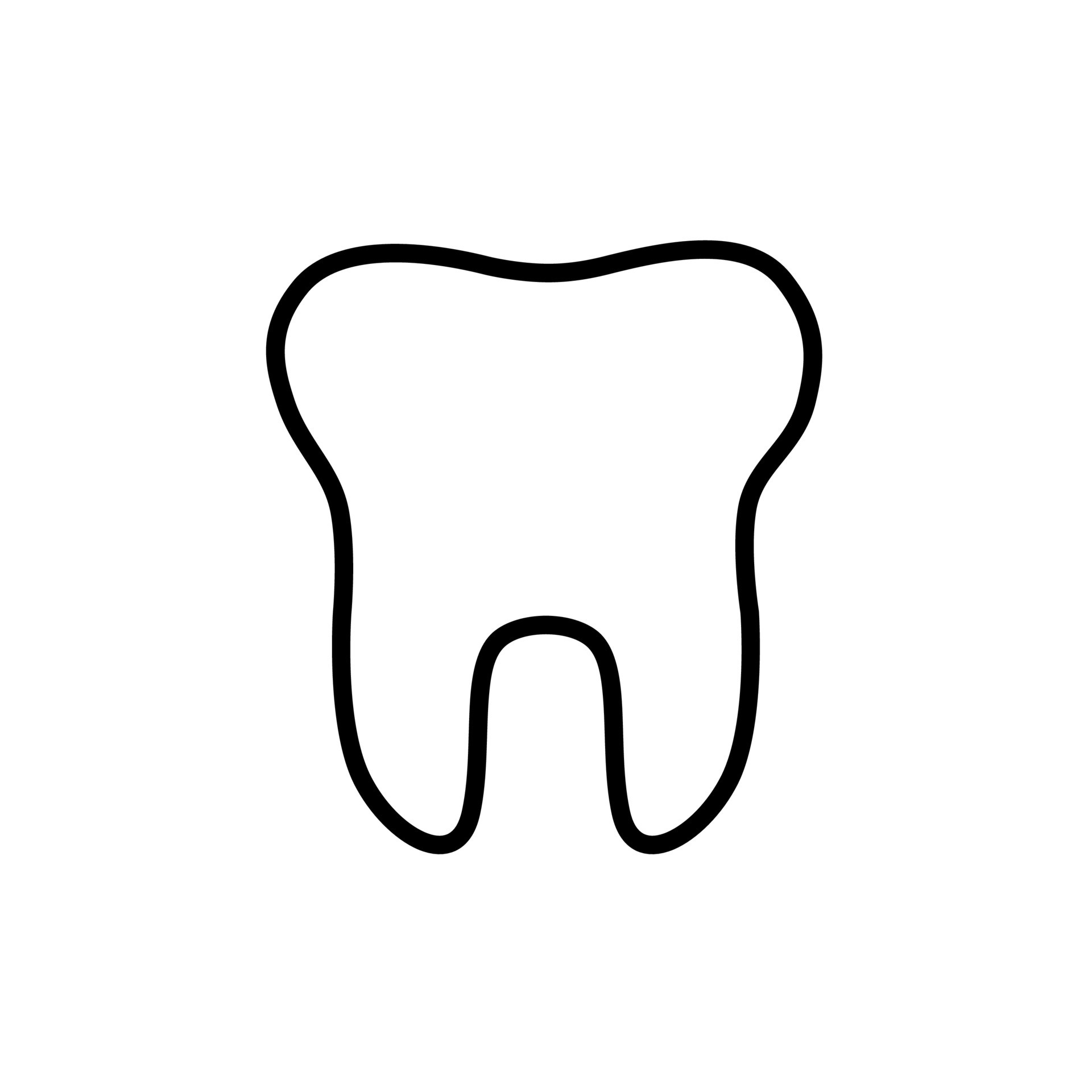tooth outline vector icon 20045550 Vector Art at Vecteezy tooth outline vector icon 20045550 Vector Art at Vecteezy