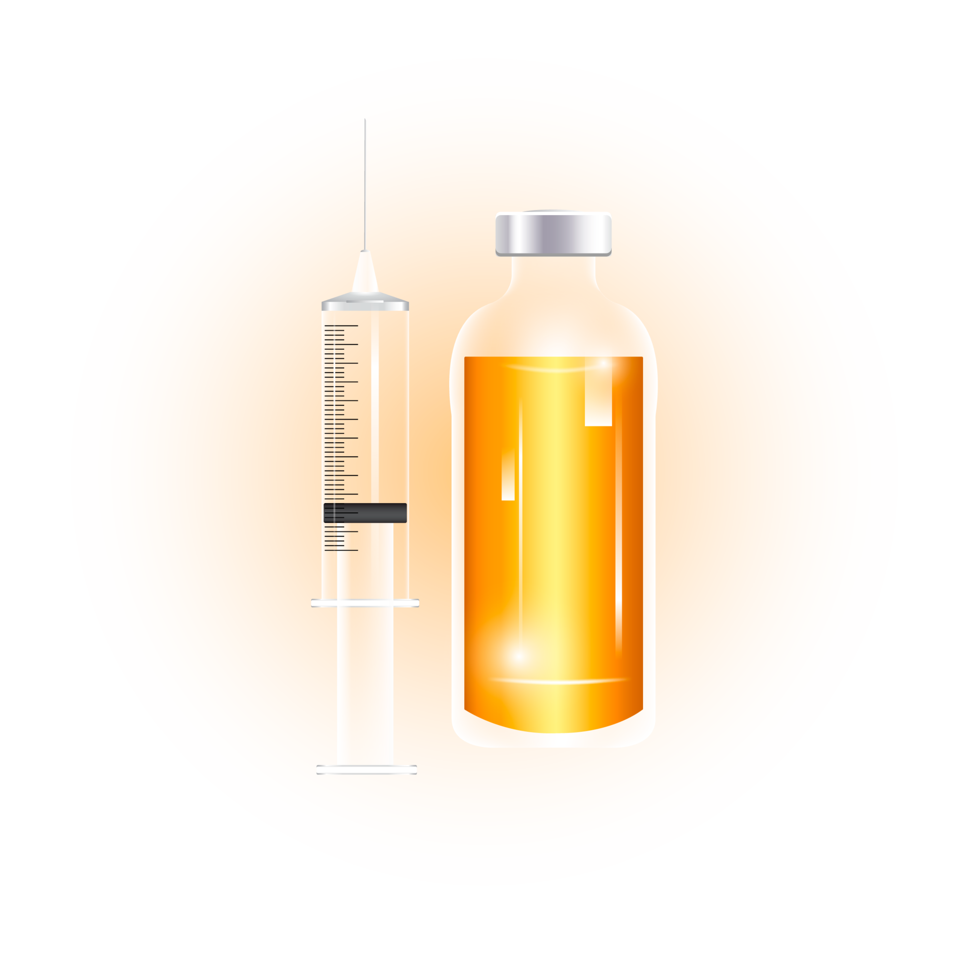 Vaccine Injection Glass Vial With Syringe 20050712 Png