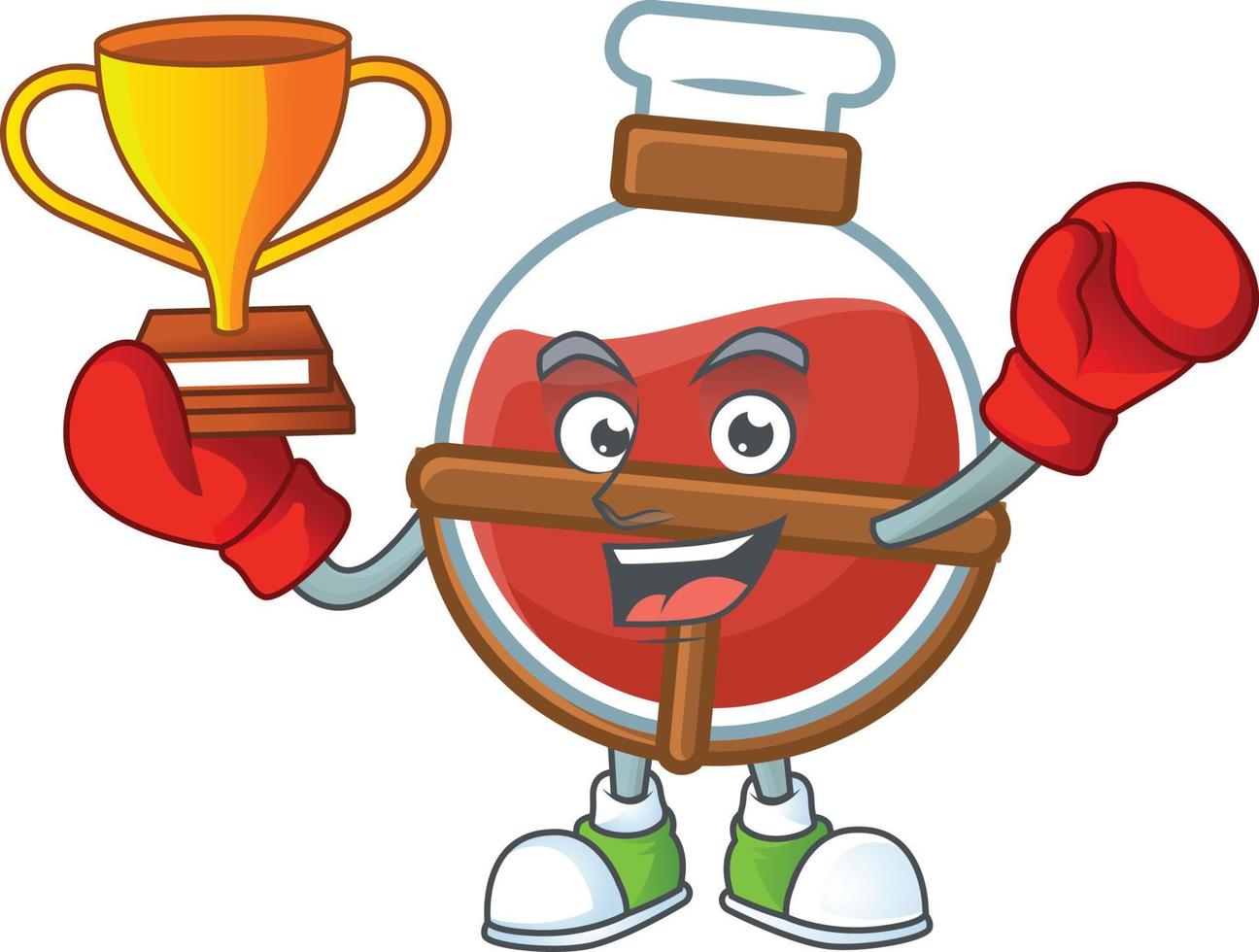 rojo poción dibujos animados personaje estilo 20051874 Vector en Vecteezy