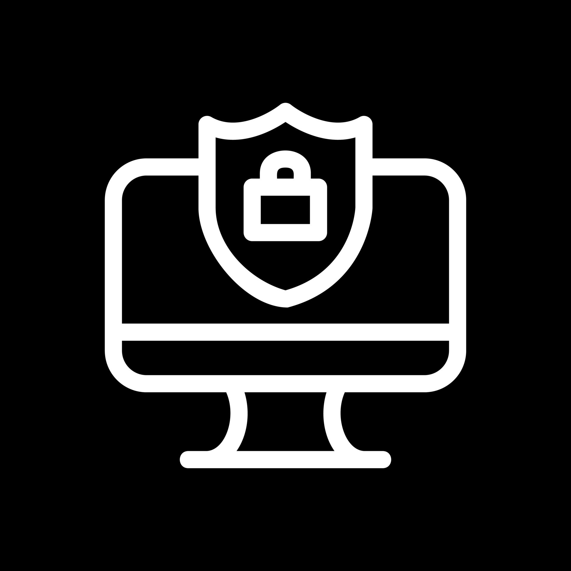 Secure Computer Vector Icon Design 20053478 Vector Art at Vecteezy