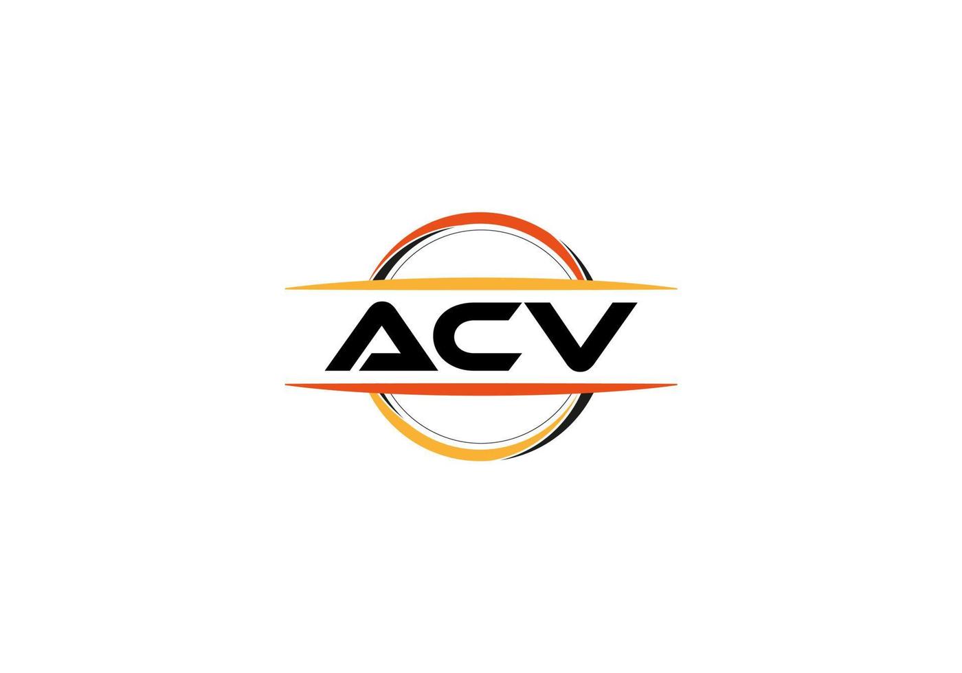 acv letra realeza mandala forma logo. acv cepillo Arte logo. acv logo para un compañía, negocio ...