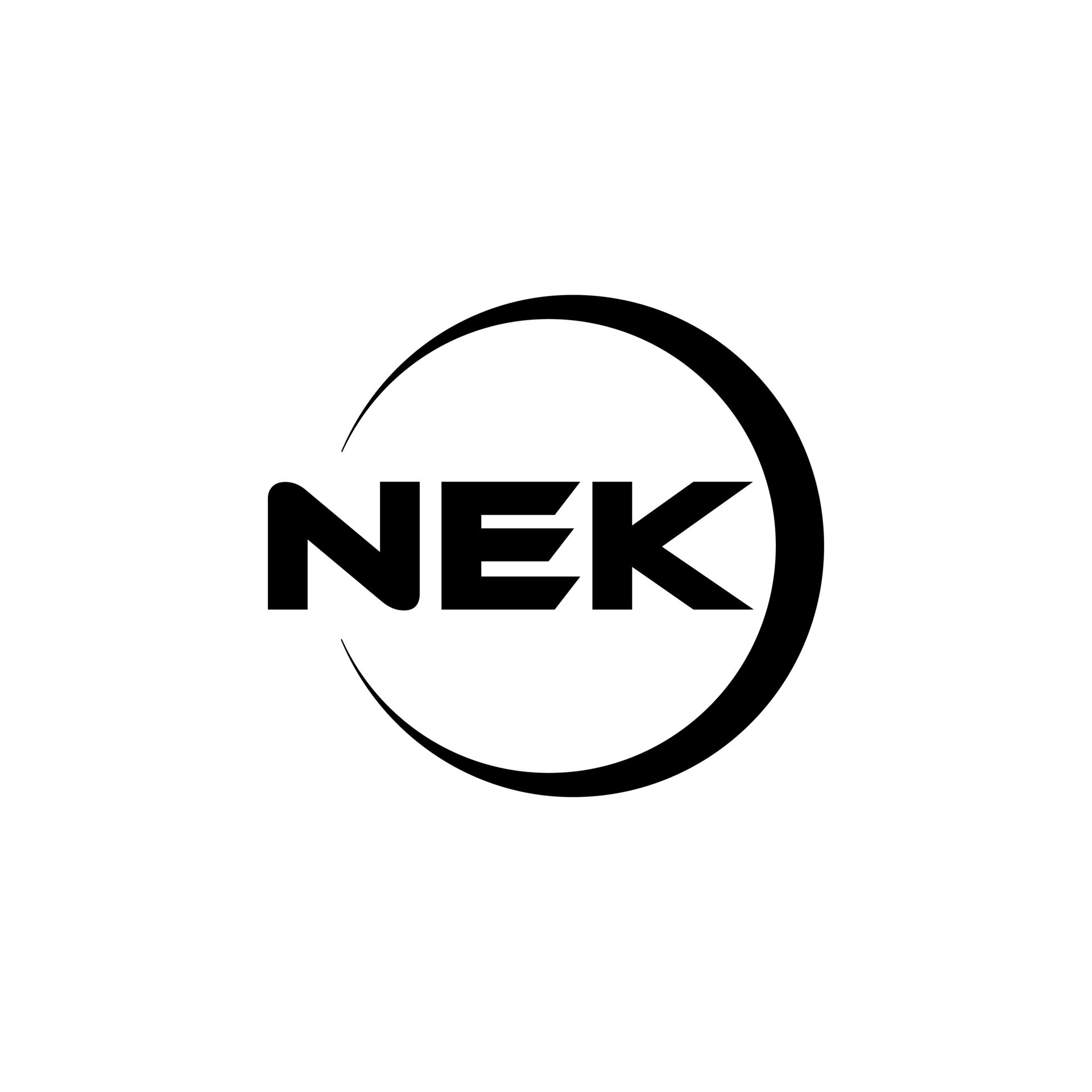 nek letra logo diseño en ilustración. vector logo, caligrafía diseños para logo, póster ...