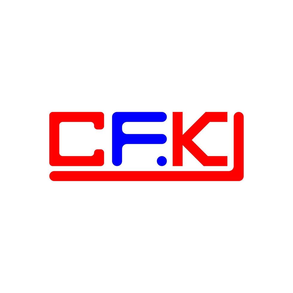 cfk letra logo creativo diseño con vector gráfico, cfk sencillo y moderno logo. 20065079 Vector ...