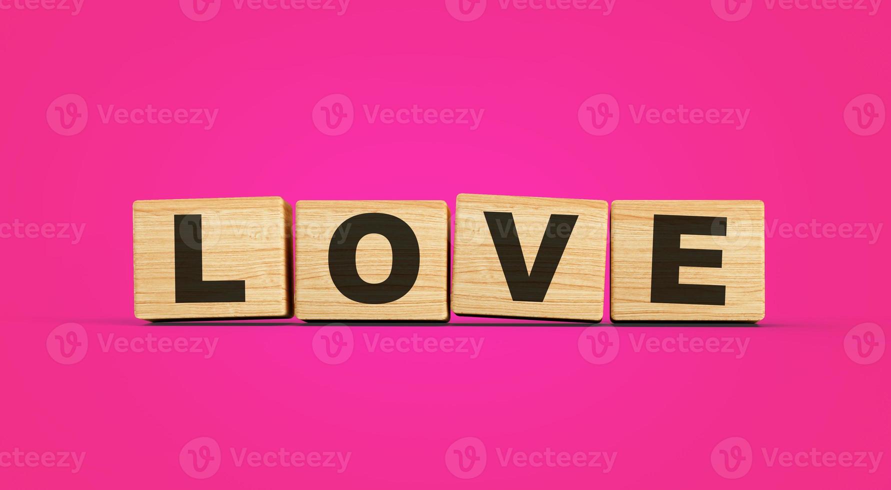 Wooden blocks Love word isolated background 3d illustration 20069558 Stock Photo at Vecteezy
